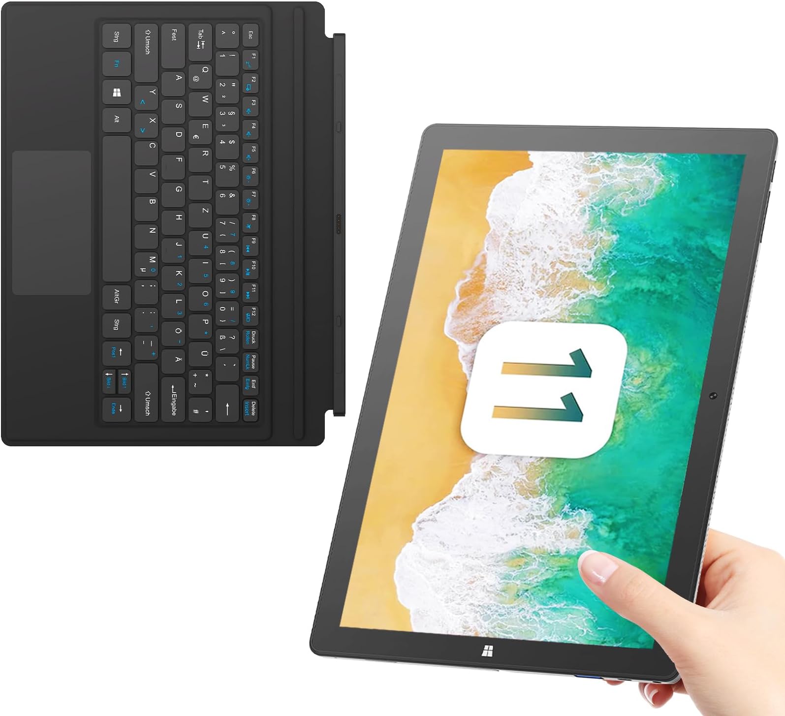 Amazon.com : AWOW Windows 11 Tablet PC Intel N100 Quad-Core Processor ...