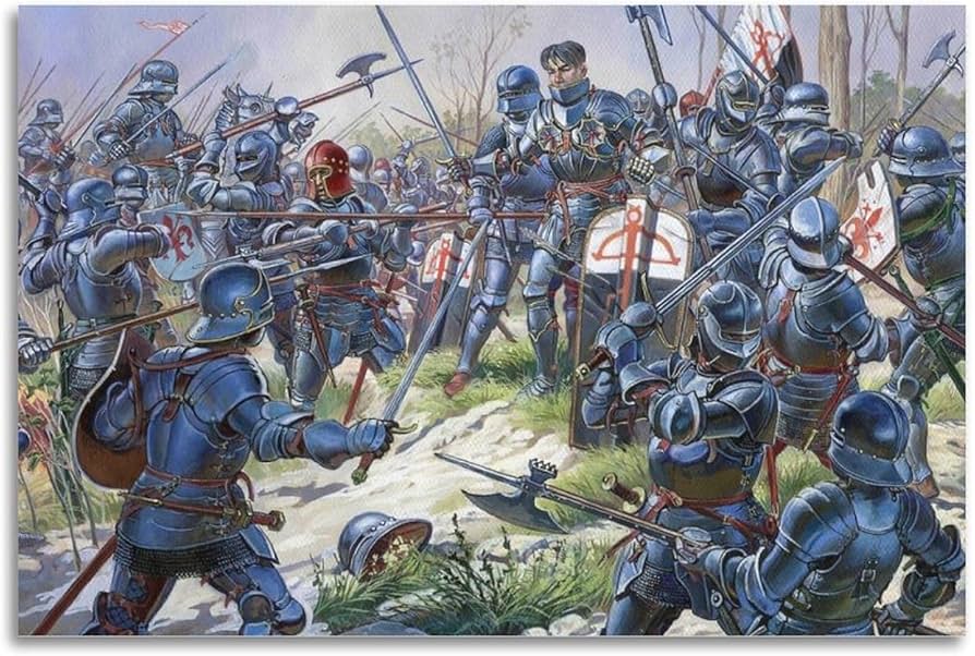 Medieval Battle Art Battle Of Wodensfield: Art Trail To Mark Legendary
