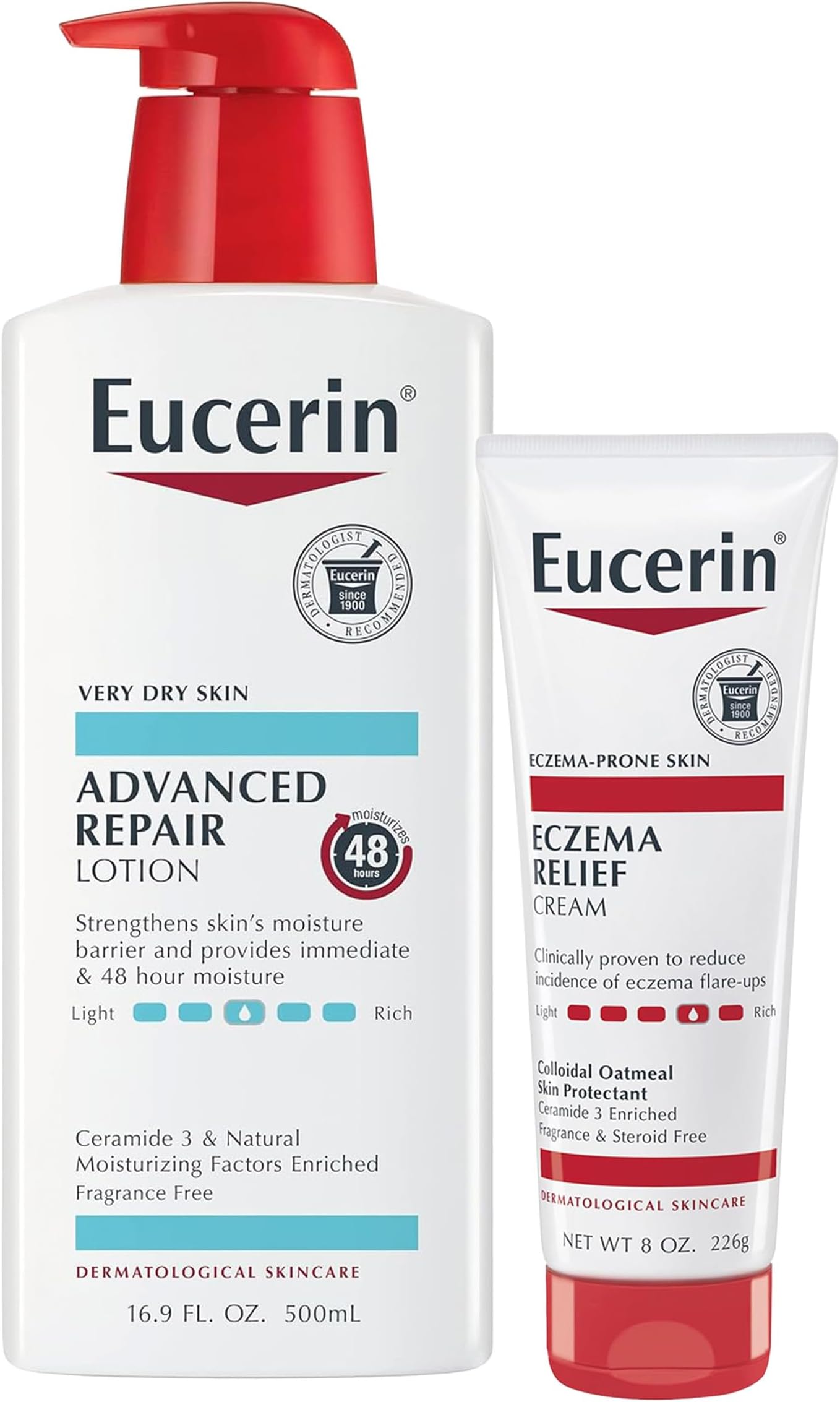 Amazon.com: Eucerin Skin Care Set, Advanced Repair Lotion, Unscented ...