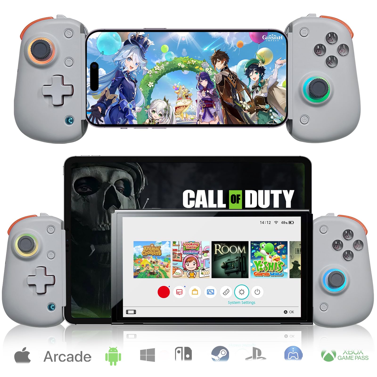 Amazon.com: arVin Wireless Gamepad Controller for iPhone/iPad/iOS ...