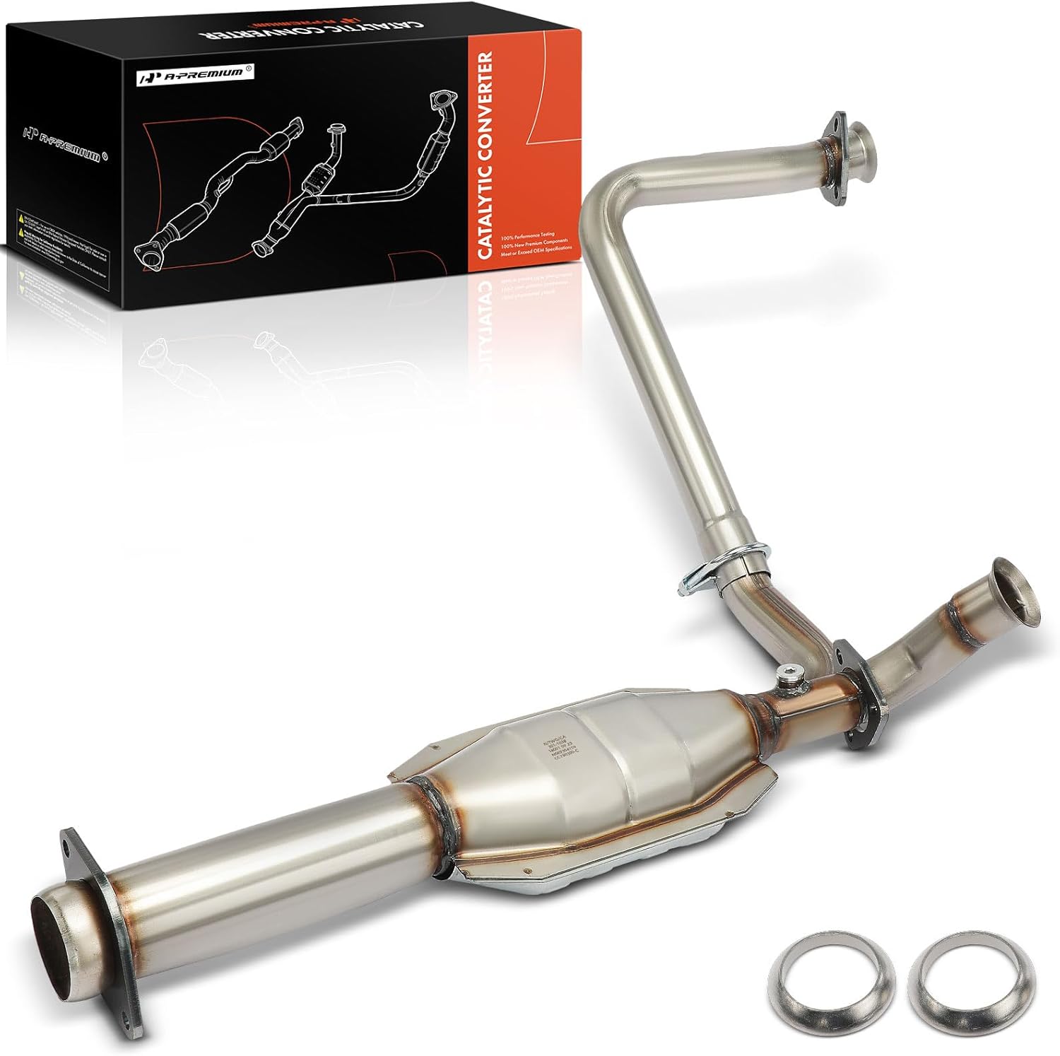 Amazon.com: A-Premium Catalytic Converter Kit Direct-Fit Compatible ...