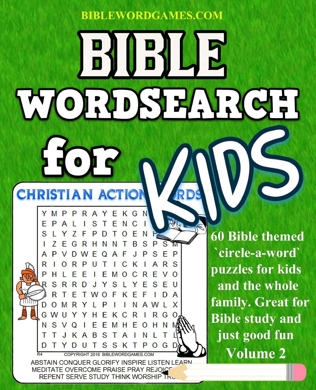 Bible Word Search for Kids Volume 2: 60 Bible themed word search ...