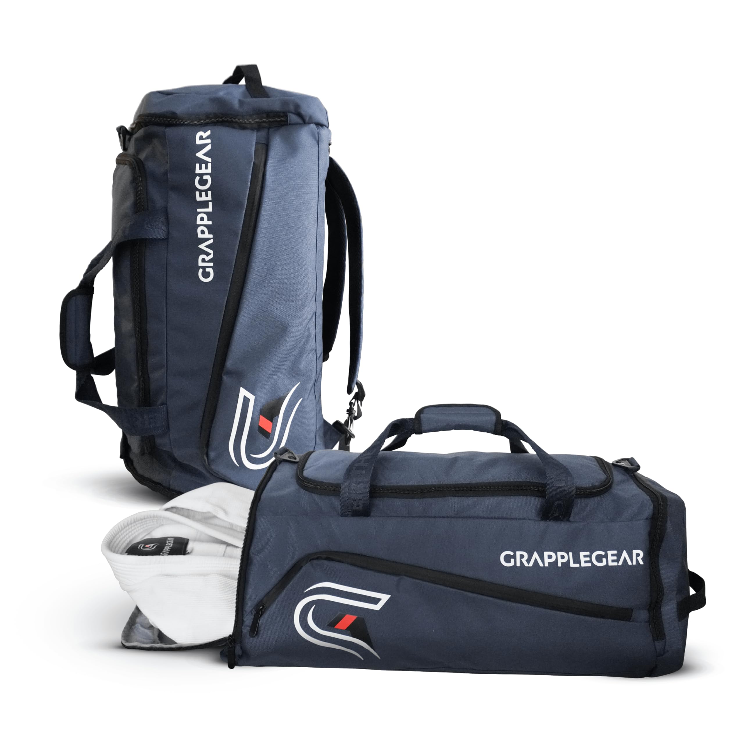Amazon.com | GrappleGear Heavy Duty BJJ Duffel Bag & Backpack in 1 ...