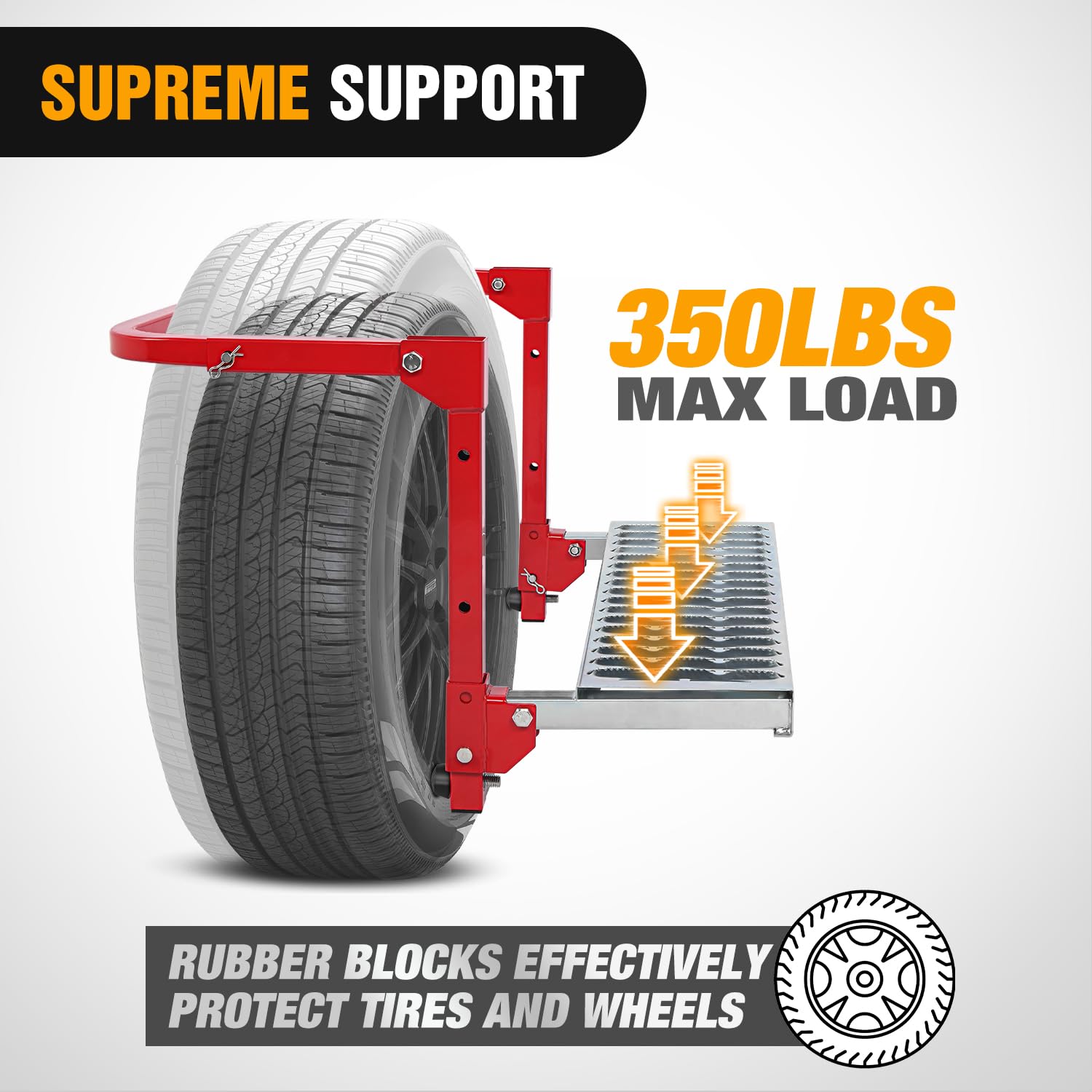 Snapklik.com : Folding Heavy Duty Tire Step Non-Slip Steel Surface ...