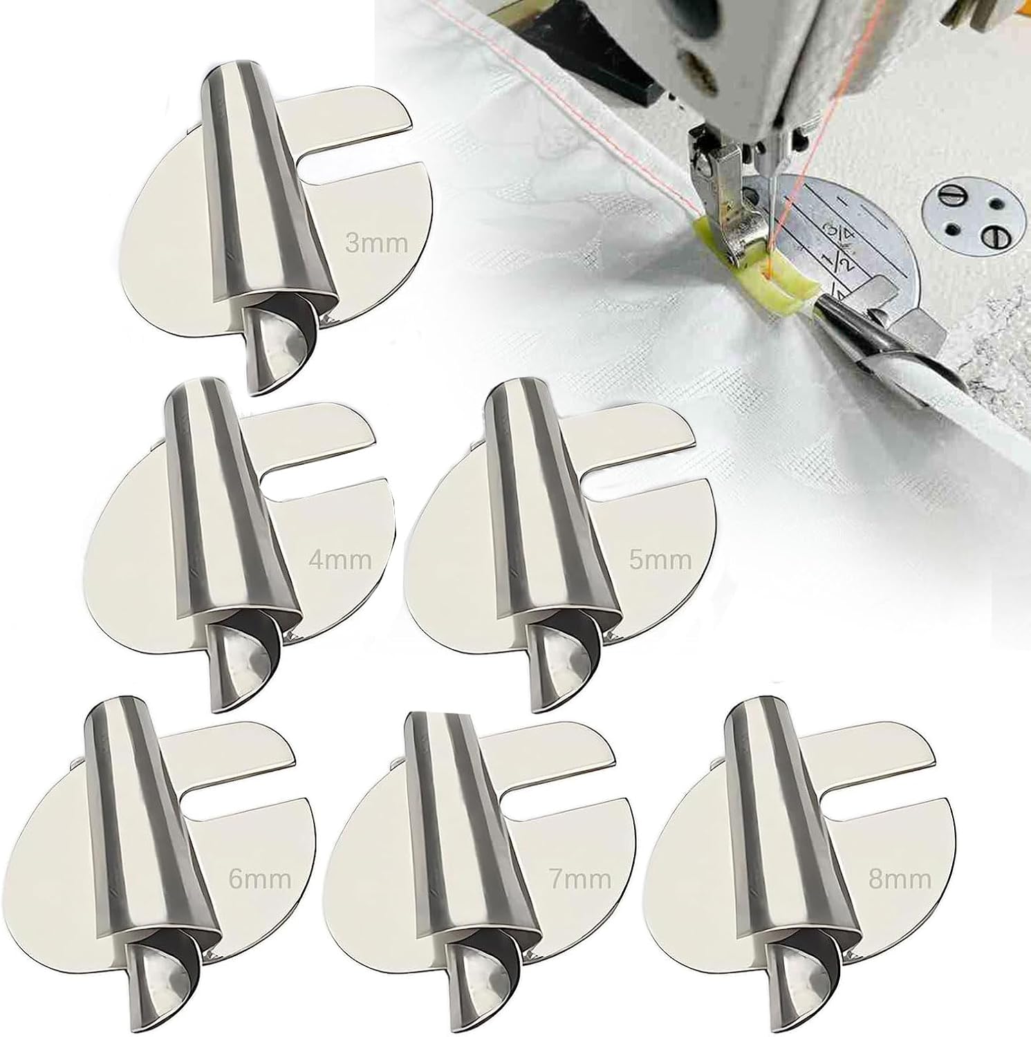 Amazon.com: EDITHE 6Pcs Sewing Rolled Hemmer Foot, 3mm-10mm 8 Sizes ...