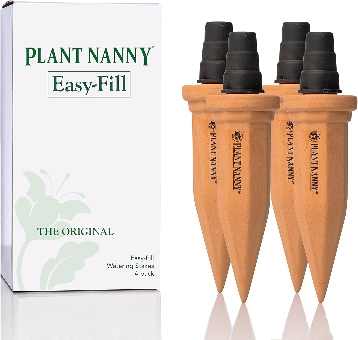 Amazon.com: Plant Nanny 4 Count Easy-Fill Watering Stakes : Patio, Lawn ...