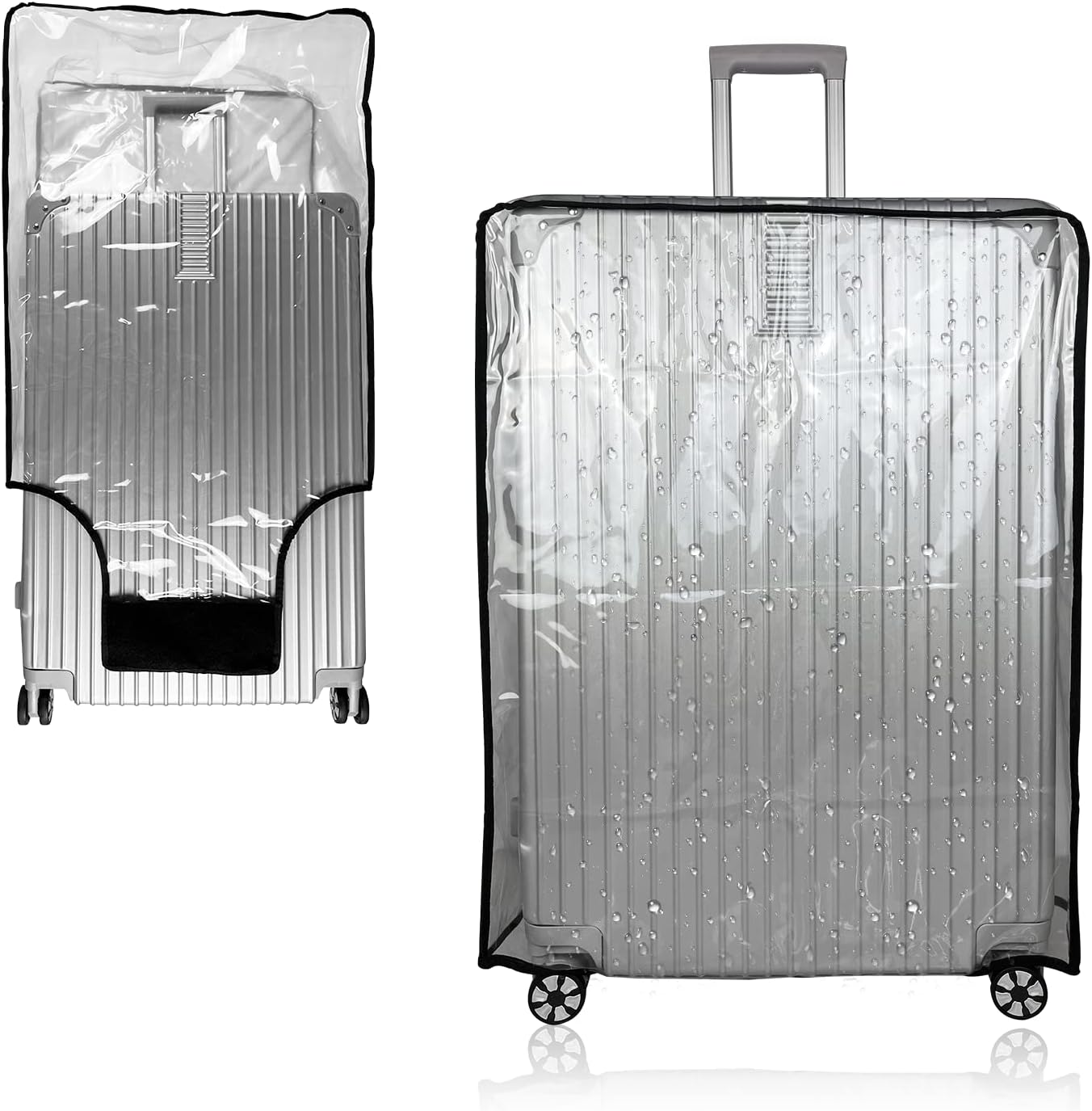 Amazon.com | Clear Suitcase Cover - 20 24 26 28 30 Inch Waterproof PVC ...