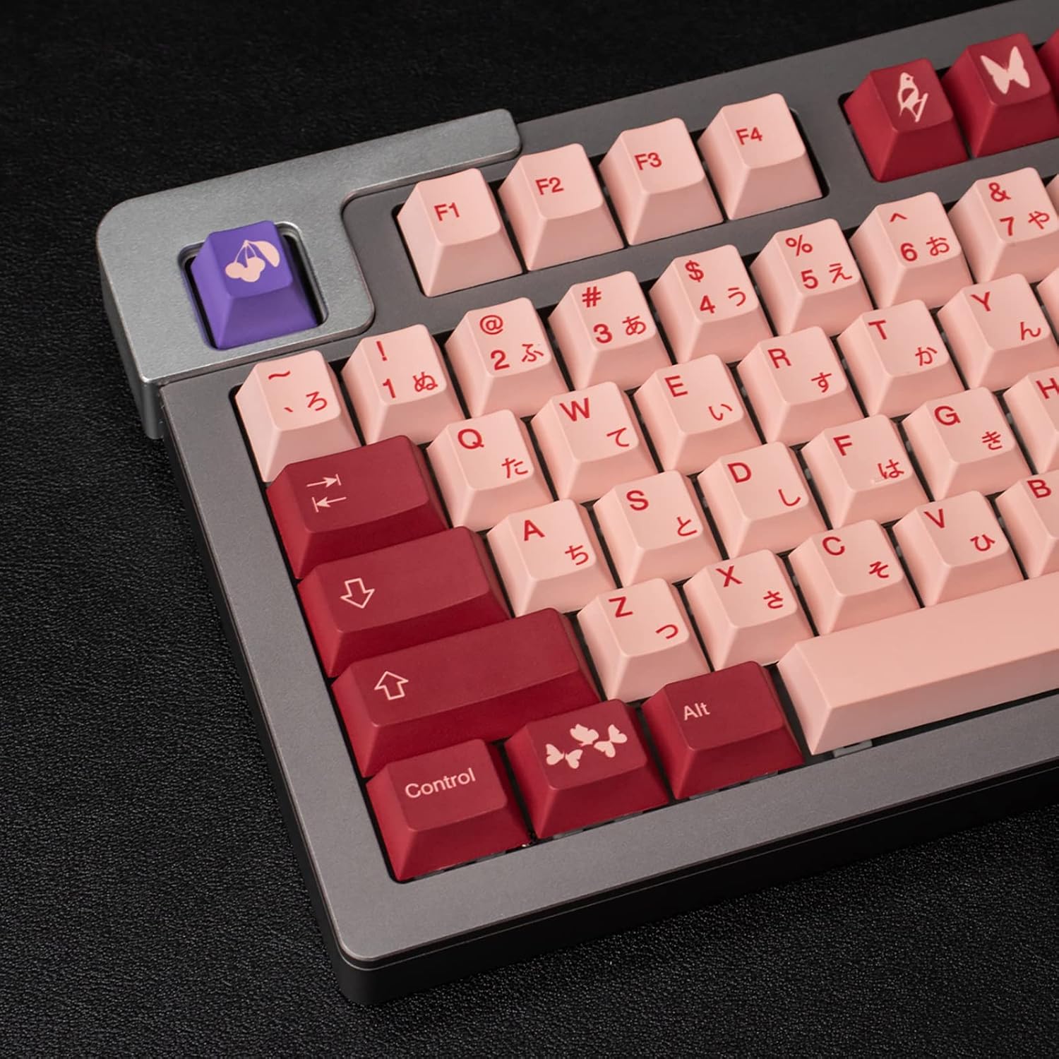 PBT Keycaps 129 Keys Cherry Profile Pink Bloosm Theme Japanese Keycap ...