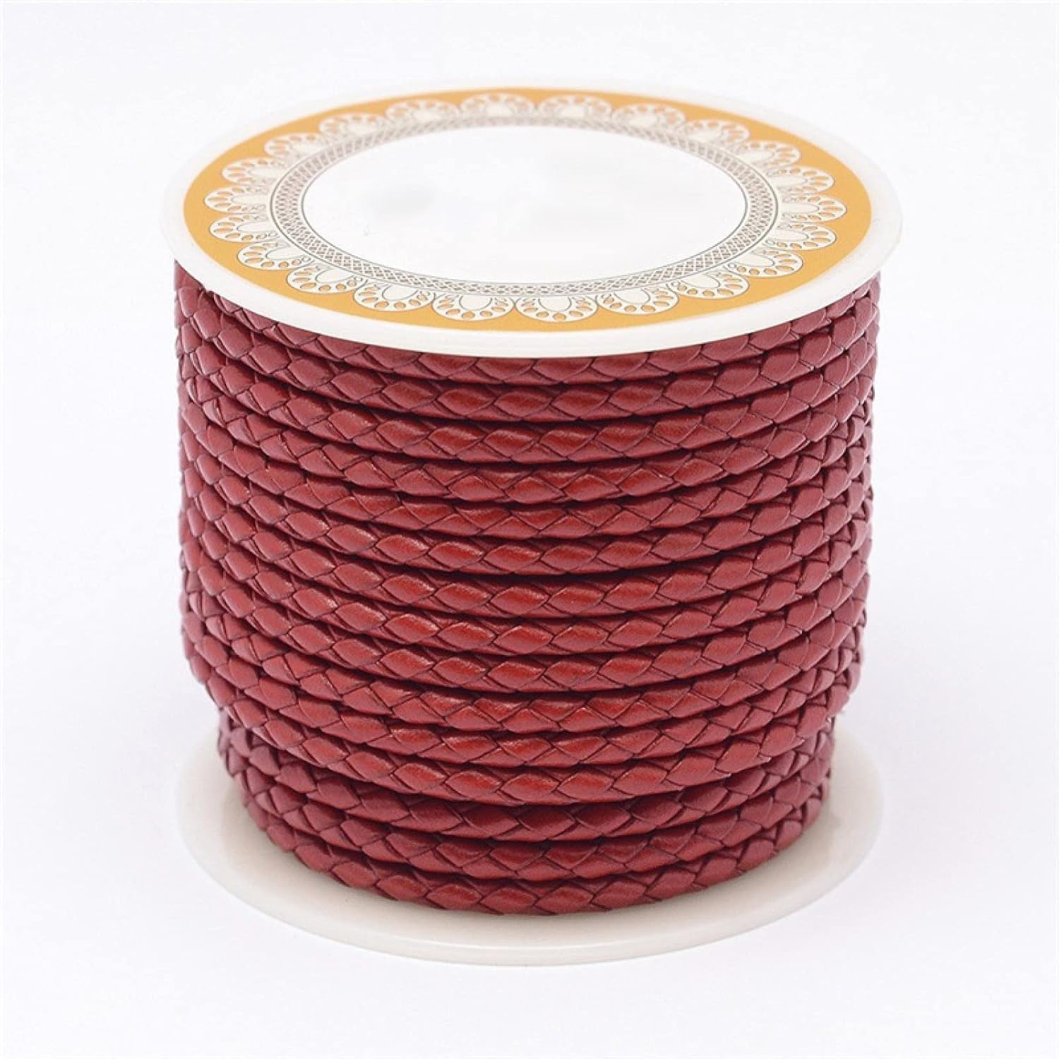 Amazon.com: Round Genuine Braided Leather Cord Rope String for Necklace ...