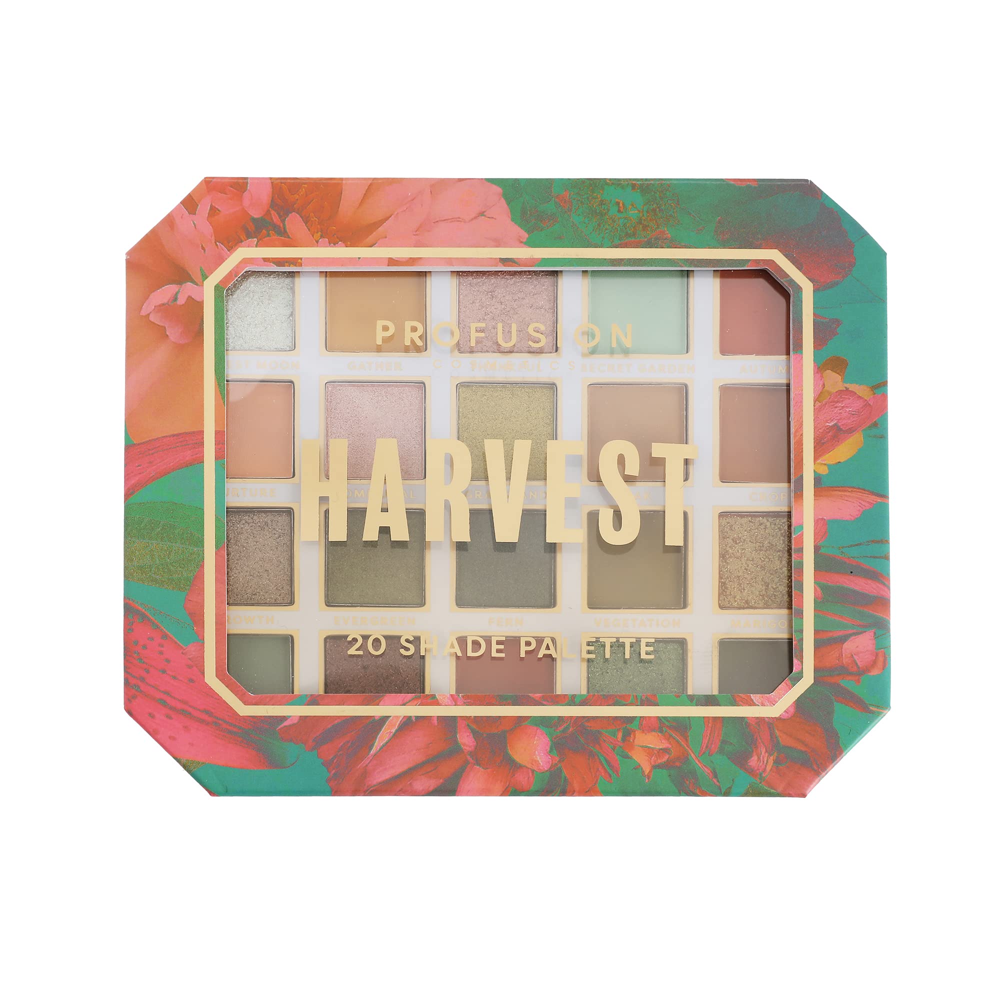 Amazon.com : Profusion Cosmetics Harvest 20-Shade Multi-Finish Palette ...