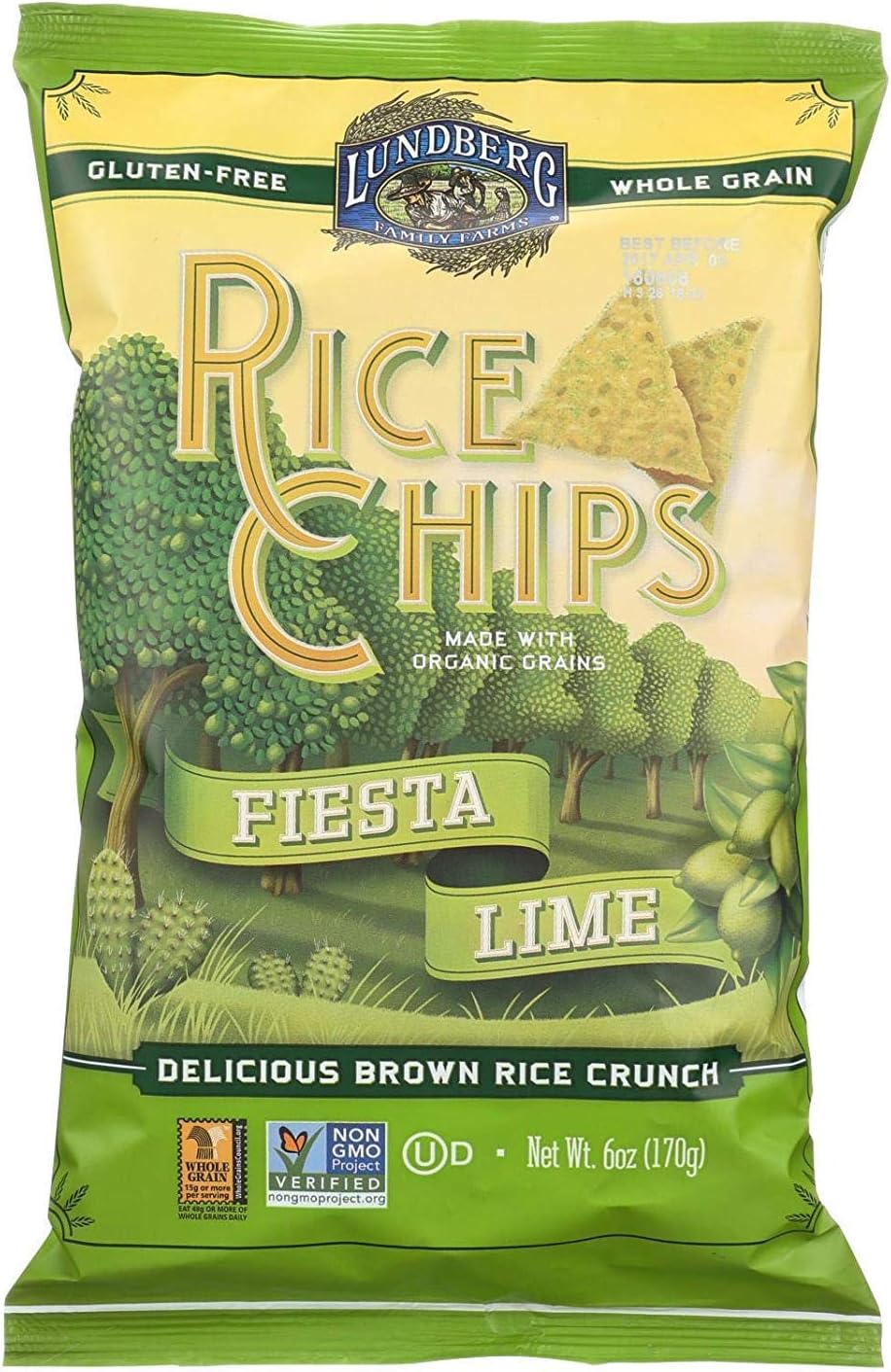 Amazon.com: Lundberg Sante Fe BBQ Rice Chips - 6 oz(pack of 2)