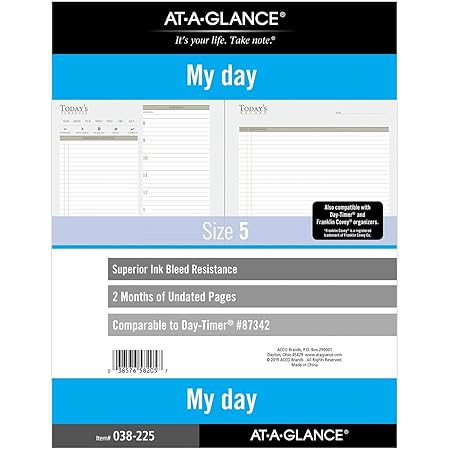 Amazon.com : AT-A-GLANCE Day Runner Lined NotePad Pages, Refill, Loose ...