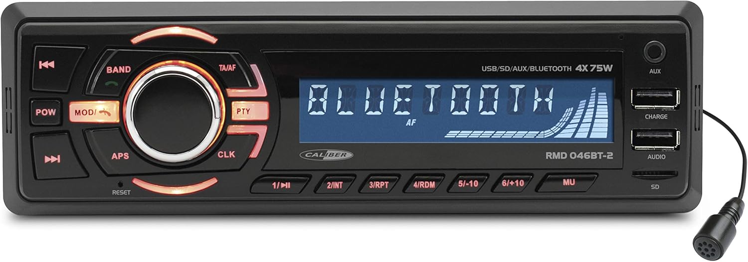 Caliber RMD046BT-2 - Car stereo 4x75W - Bluetooth - USB - SD - AUX in ...