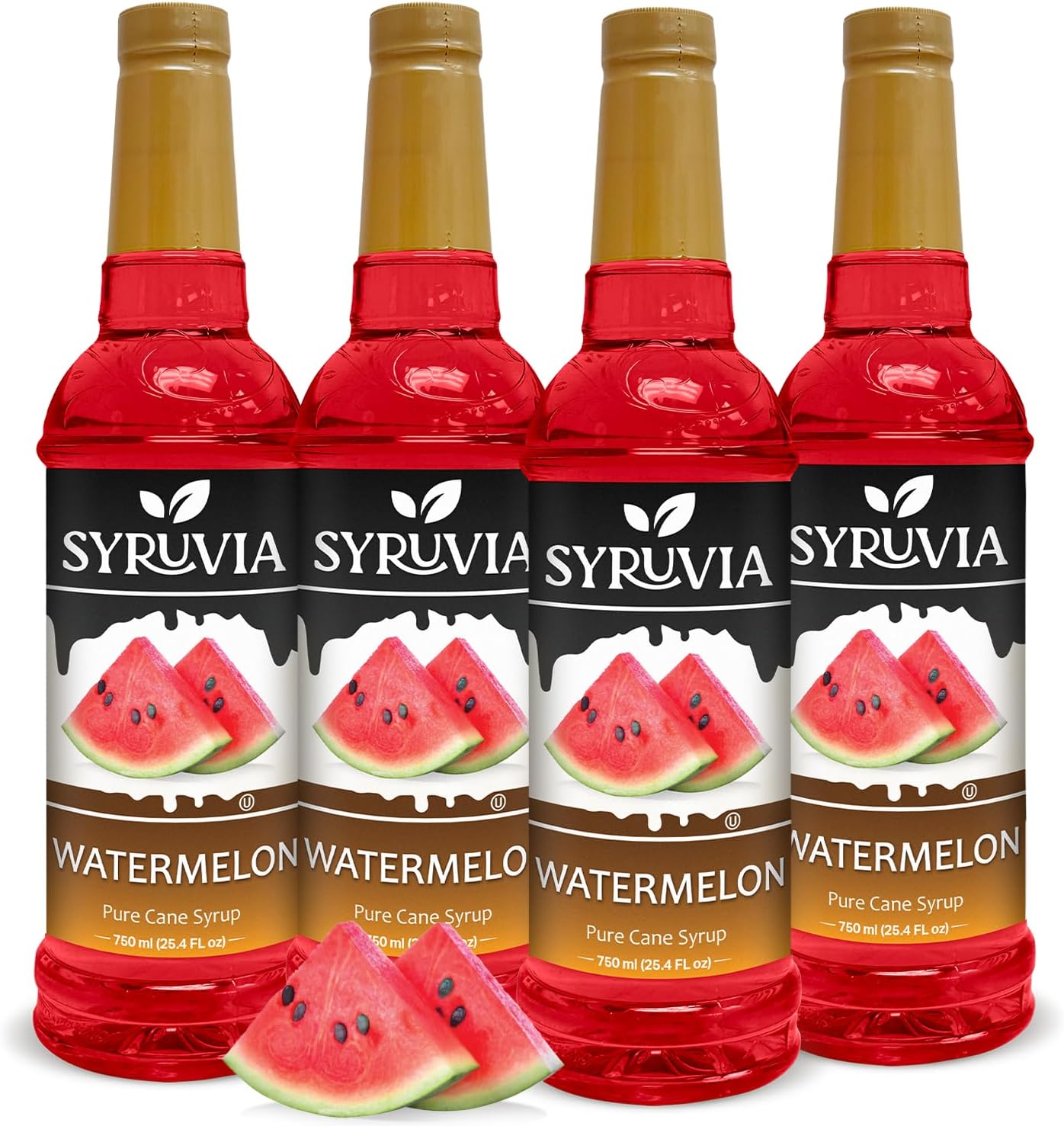 Amazon.com: Syruvia 4 Pack Watermelon Syrup – 25.4 fl oz - Watermelon ...