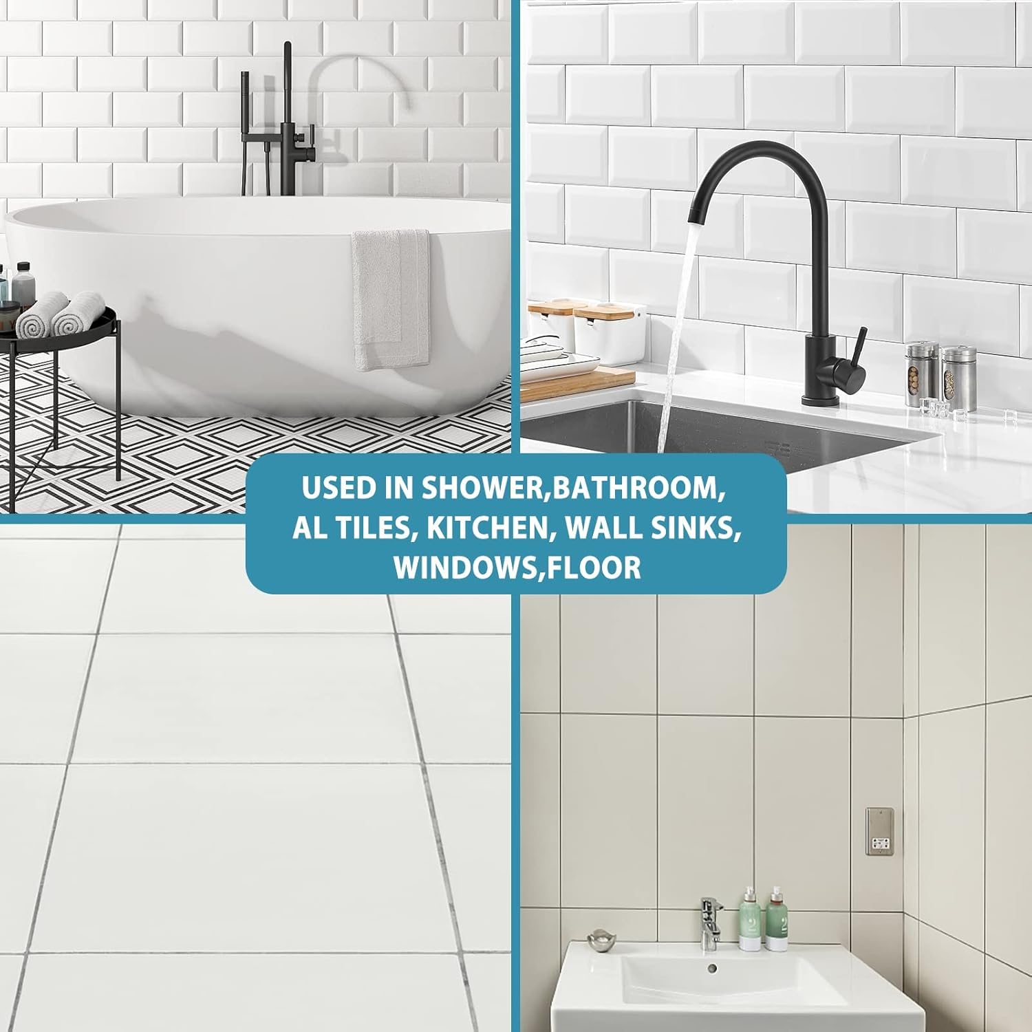 Snapklik.com : Tile Grout Repair Kit, 2 Pack Light Grey Grout Repair ...