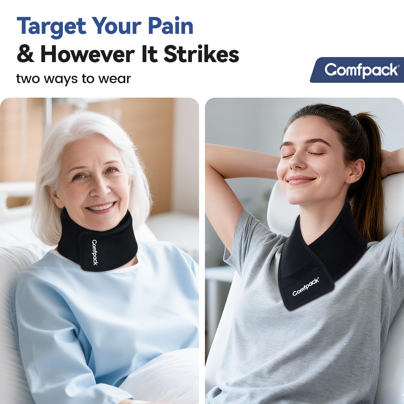 Snapklik.com : Neck Ice Pack Wrap, Hot Cold Compress Ice Pack For Neck ...