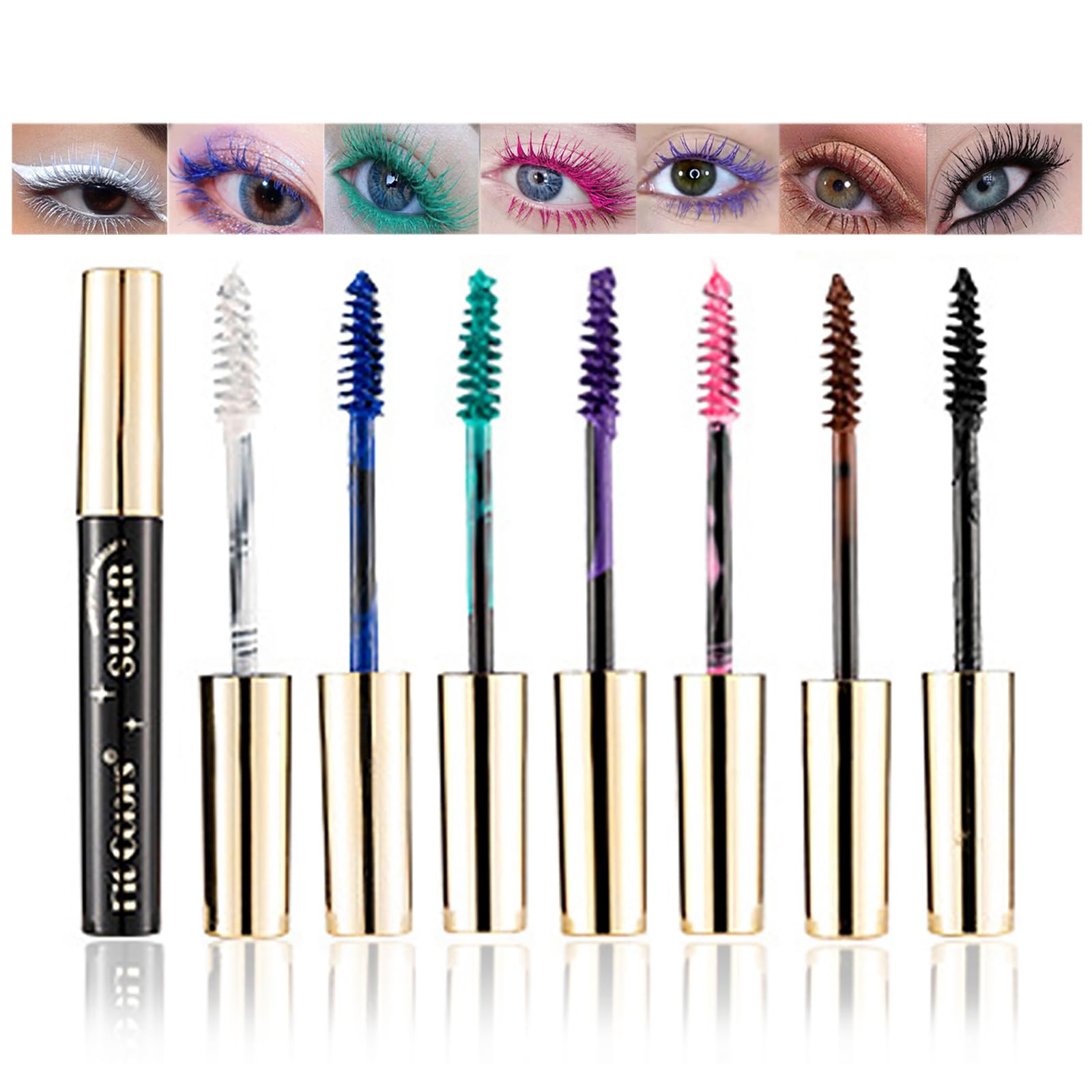 Amazon.com : Joyeee Colored Mascara, 7 Colors Colorful Mascara Set ...