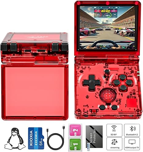 Amazon.com: RG35XXSP Handheld Game Console RG35XX SP Clamshell Retro ...