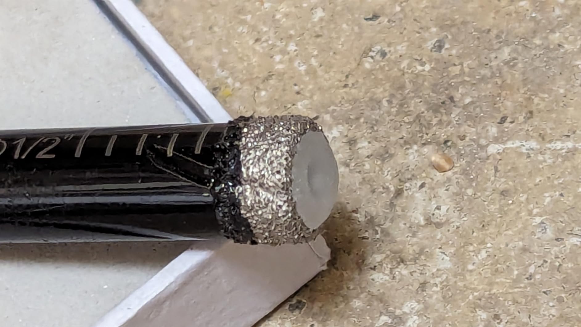 9 PCS Diamond Drill Bit Set, Diamond Core Drill Bits with Wax lubricant ...