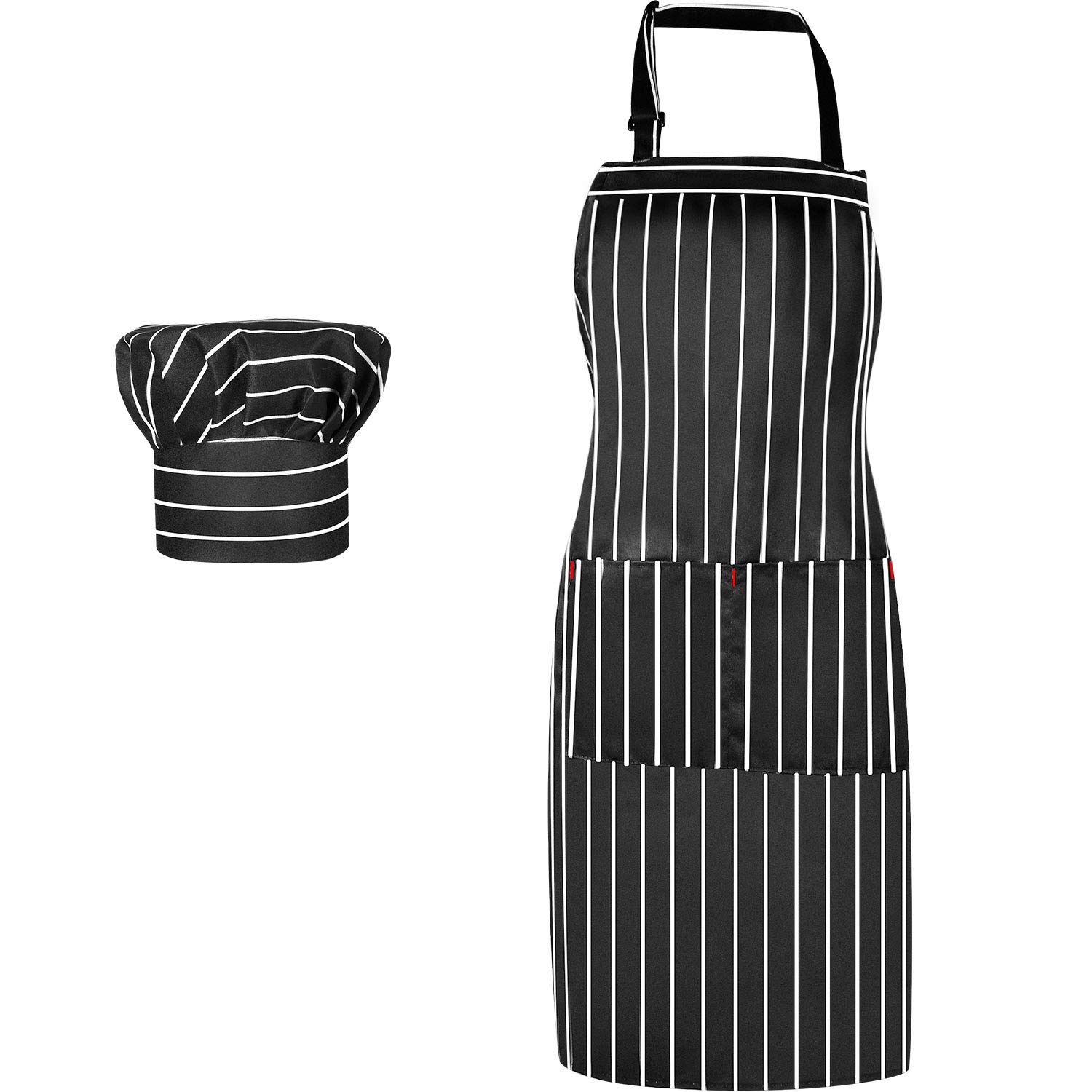 Amazon.com: SATINIOR 2 Pcs Chef Costume for Women Men Chef Hat Apron ...