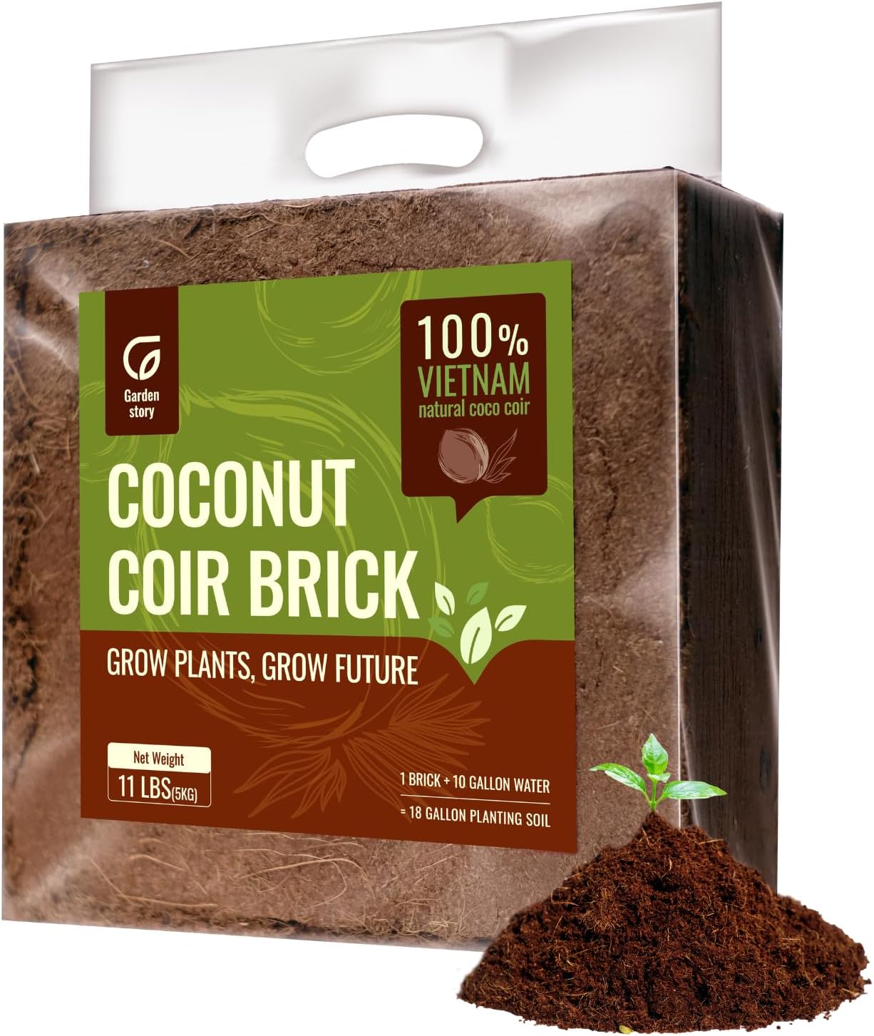 Amazon.com : Best Coco Peat - Premium Coconut Coir Pith 5Kg/11 Lbs ...