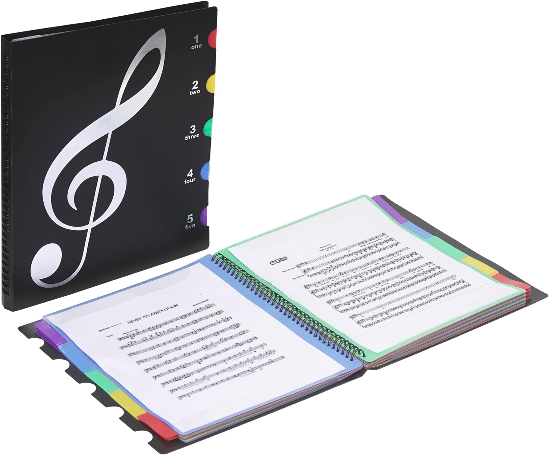 Amazon.com: Sheet Music Folder, 3 Ring Large Choral Music Folder, Music ...