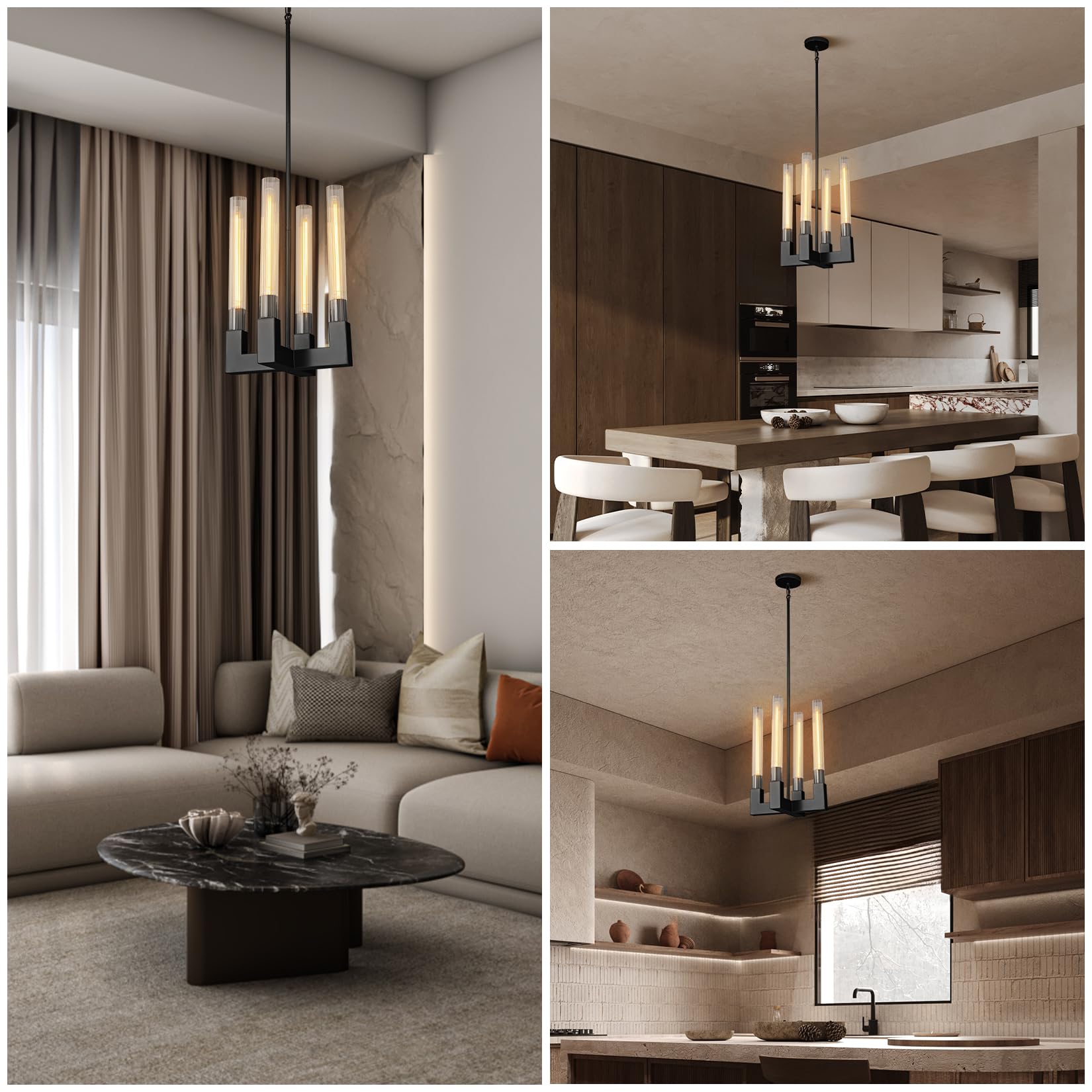Glass Tube Pendant Lighting