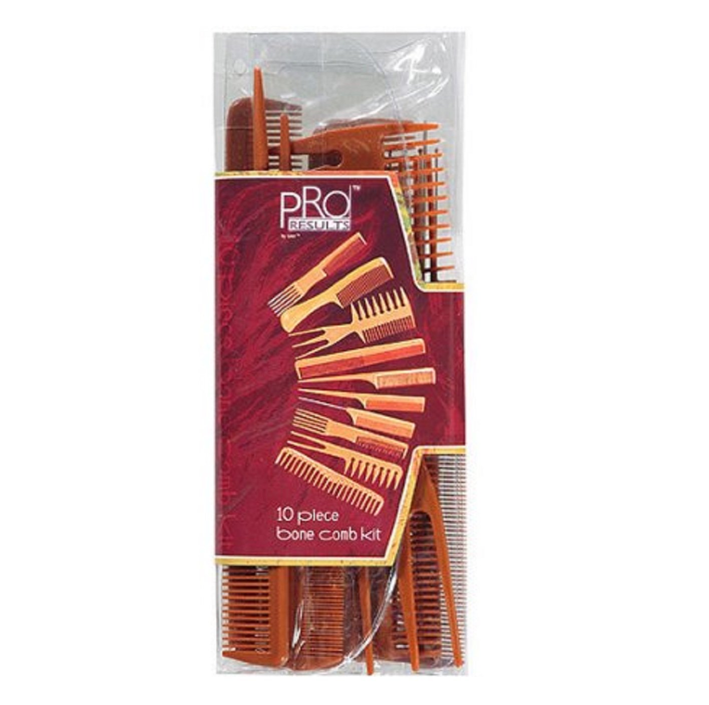 Amazon.com : PRO RESULTS BY LUXOR 10 PIECE BONE COMB STYLING KIT : Hair ...