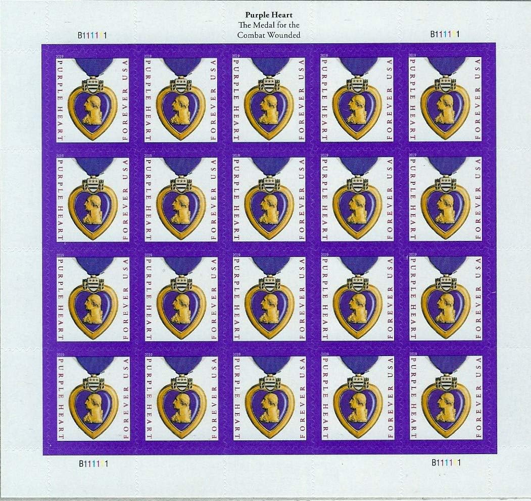 Amazon.com: USPS Purple Heart and Ribbon with Frame, The Medal for The ...