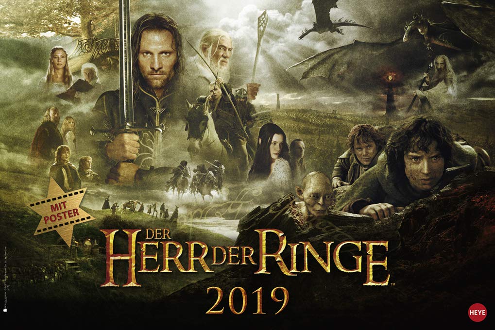 Der Herr der Ringe XL Kalender 2023. Wandkalender mit fesselnden ...