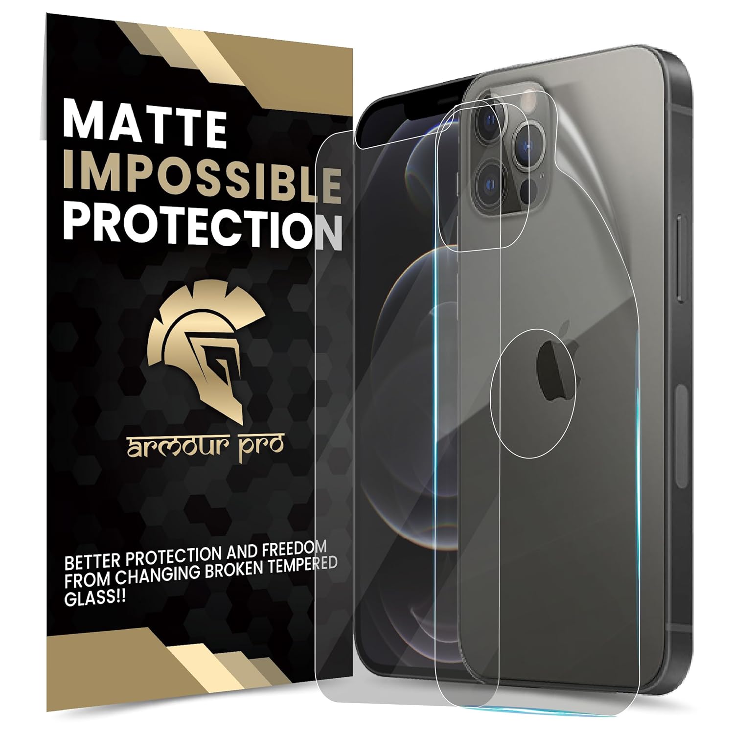 ArmourPro Edge to Edge Screen Protector for iPhone 12 Pro Max | Front ...
