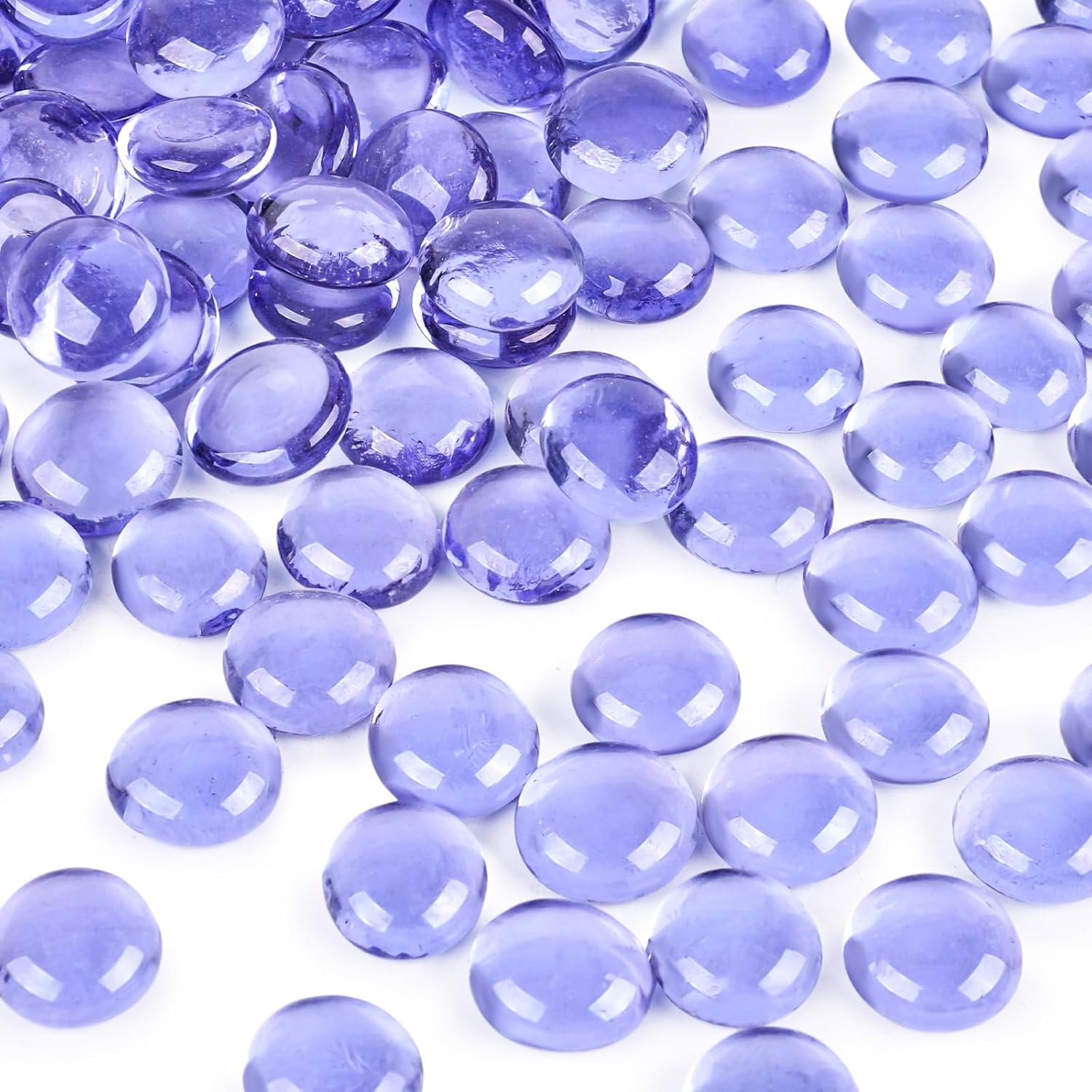 Amazon.com: DomeStar 2LB Purple Flat Glass Marbles, Decorative Marbles ...