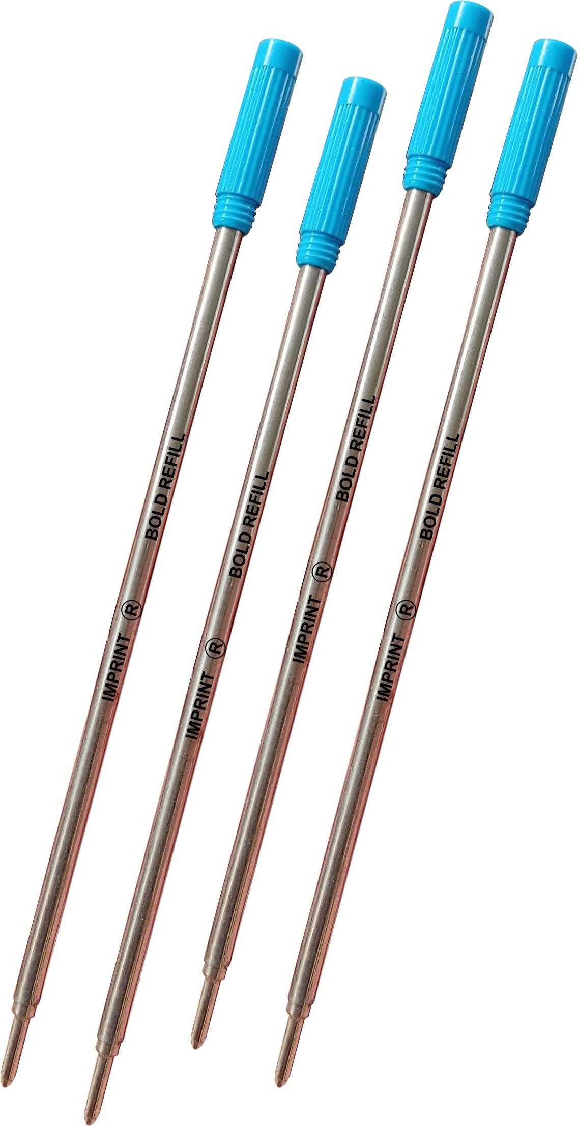 IMPRINT 4 Screw Type Blue Refills for Ball Pens/Universal Refills ...
