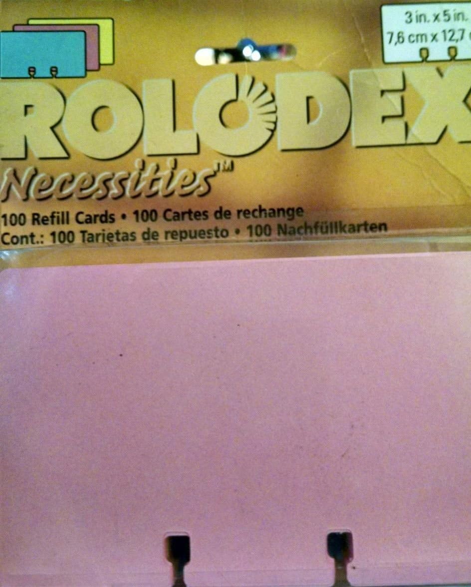 Amazon.com : Rolodex Necessities 3x5 inch cards for all Rolodex 3" x 5 ...
