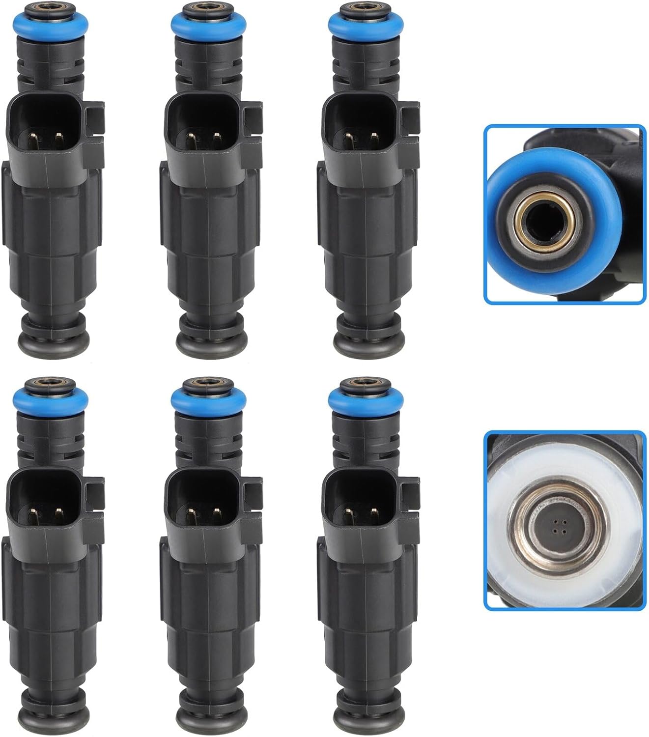 6Pcs Fuel Injectors ANGLEWIDE FJ704,89017615 Fuel Injectors Set fit for ...
