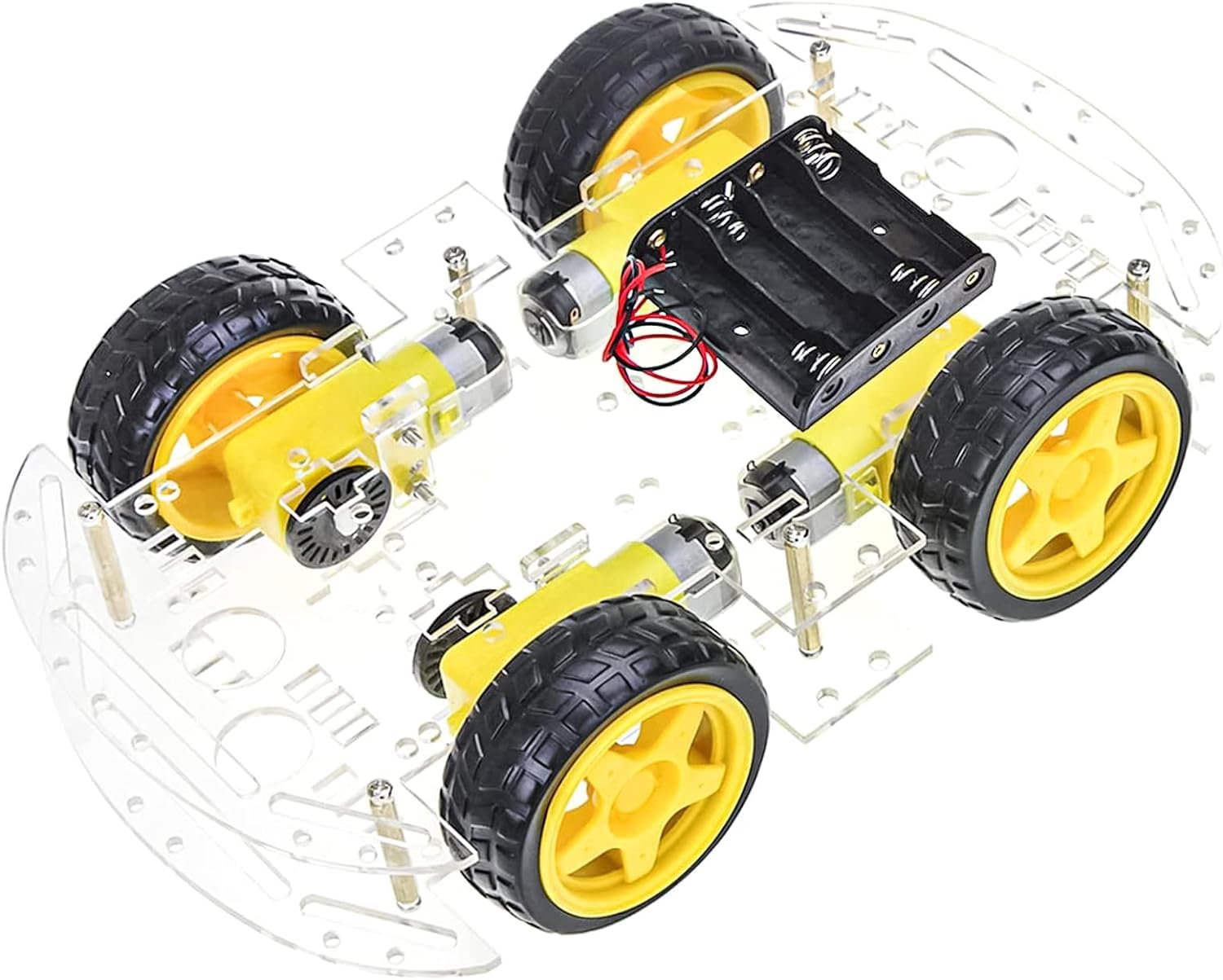 IDUINO DIY Robot Car Smart Chassis Kit with Speed Encoder 4 Wheel 2 ...