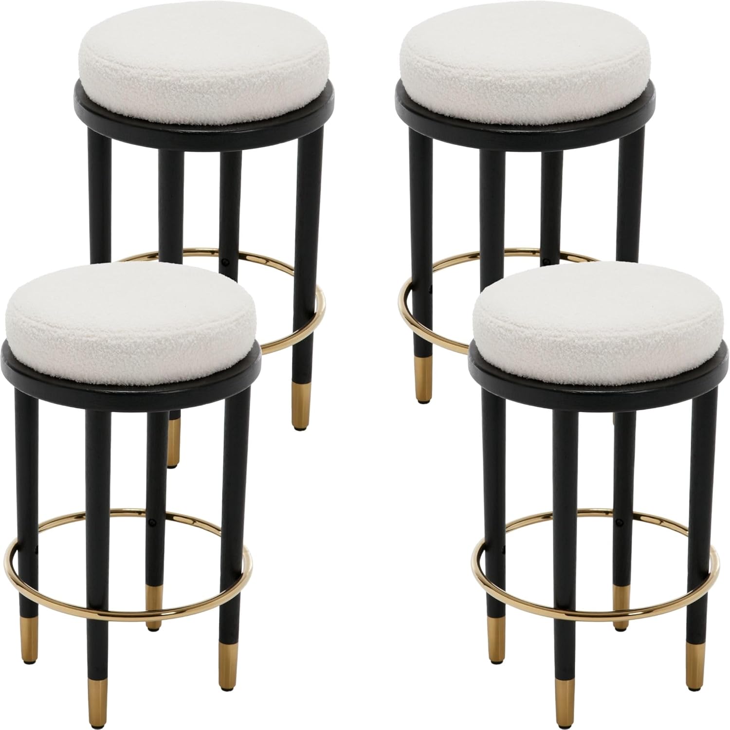 Amazon.com: BESTANO 26 Inch Modern Backless Counter Height Stools ...