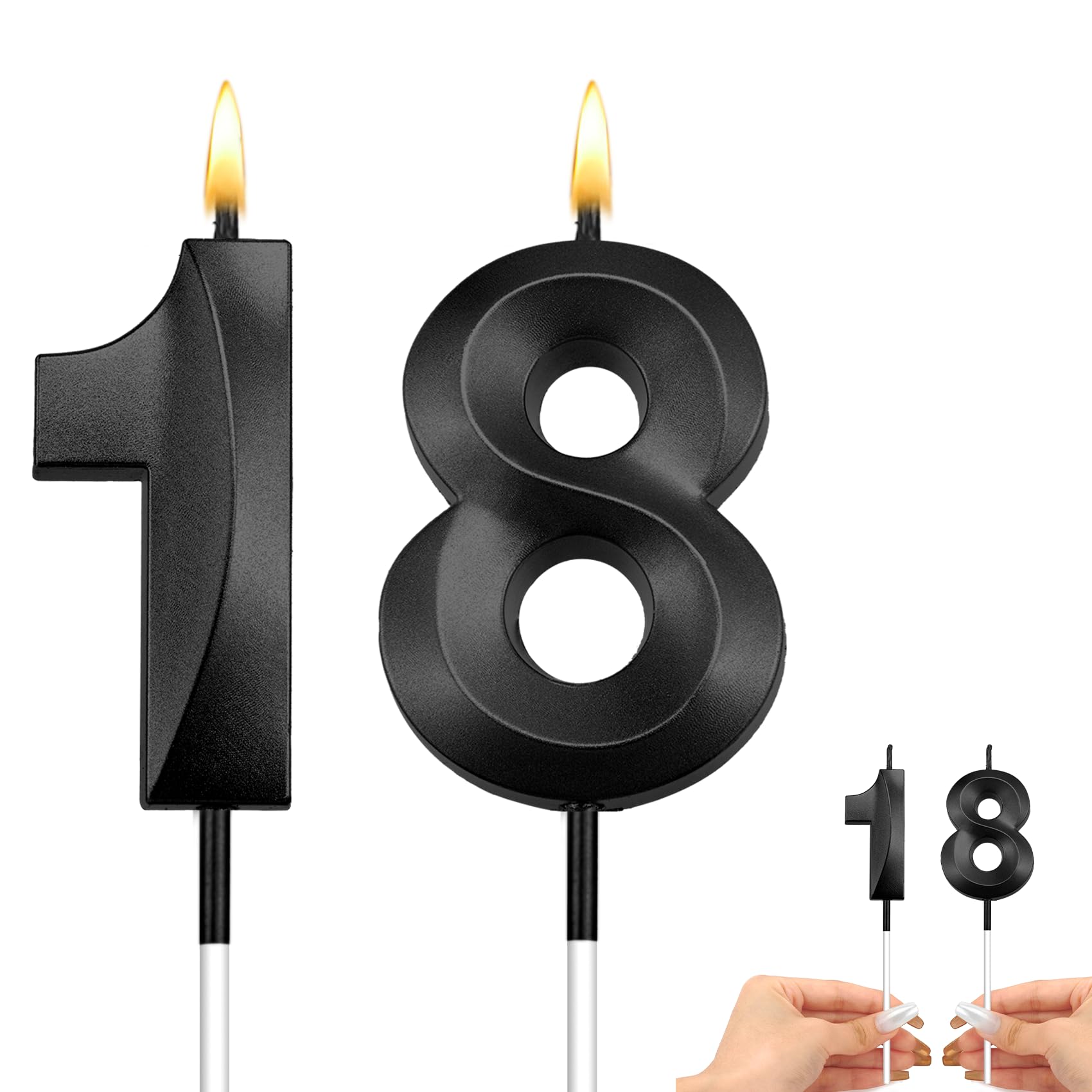 Amazon.com: 18th Birthday Candles 18 Candles for 18th Birthday ...