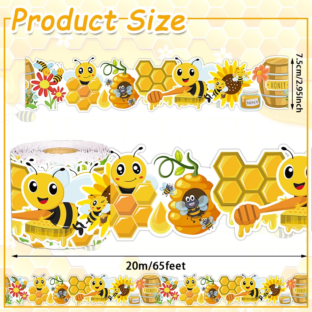 Black And Yellow Bee Border
