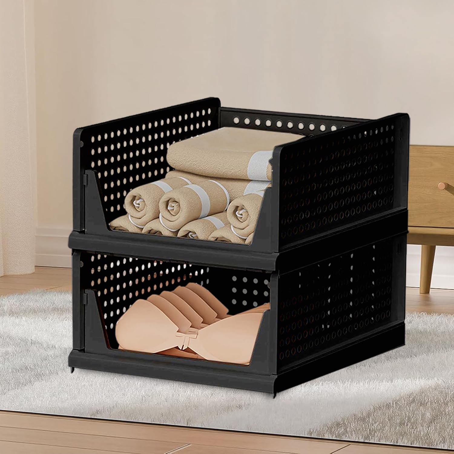 Kuber Industries 2 Piece Set Storage Organizer | Wardrobe Organizer For ...