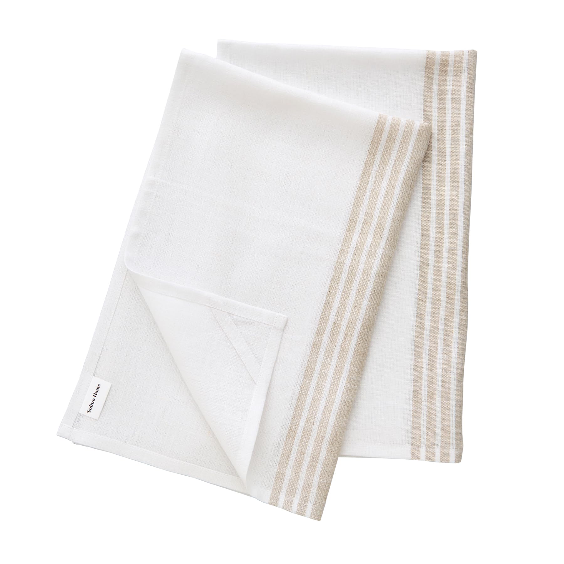 Amazon.com: Solino Home Linen Kitchen Towels Set of 2 – Natural and ...
