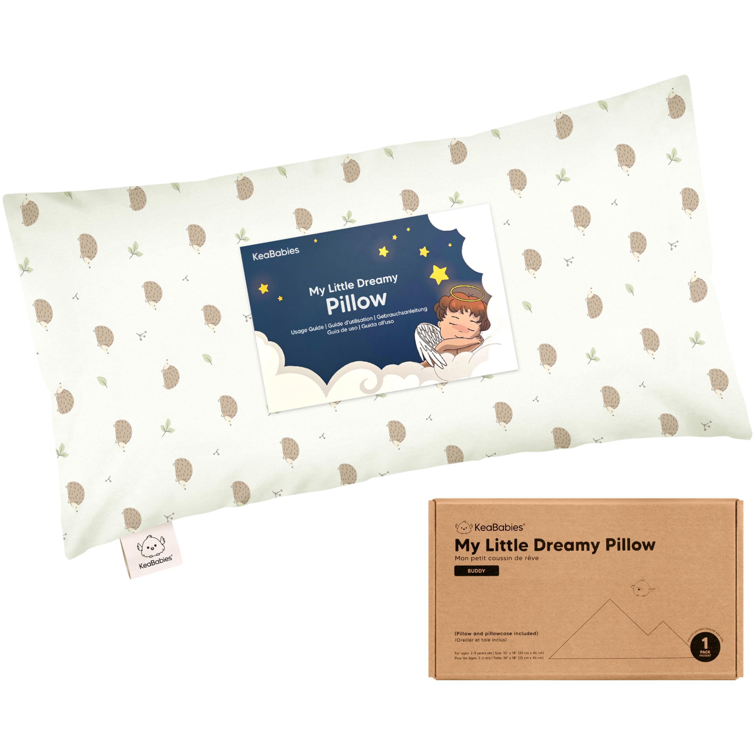Amazon.com: Toddler Pillow with Pillowcase - 10x18 My Little Dreamy ...