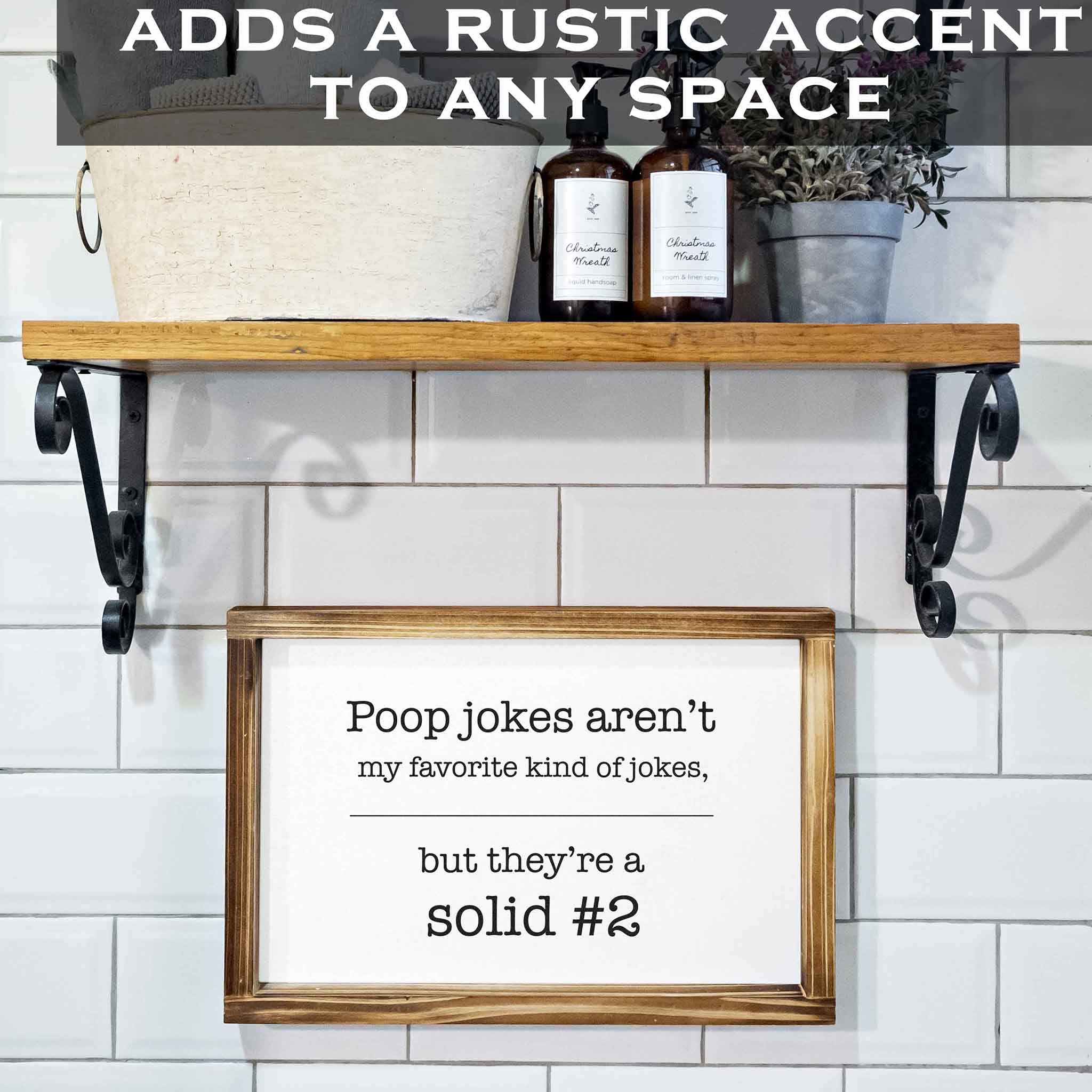 Snapklik.com : Poop Joke Sign 11x16 Inch, Poop Wall Bathroom Sign ...