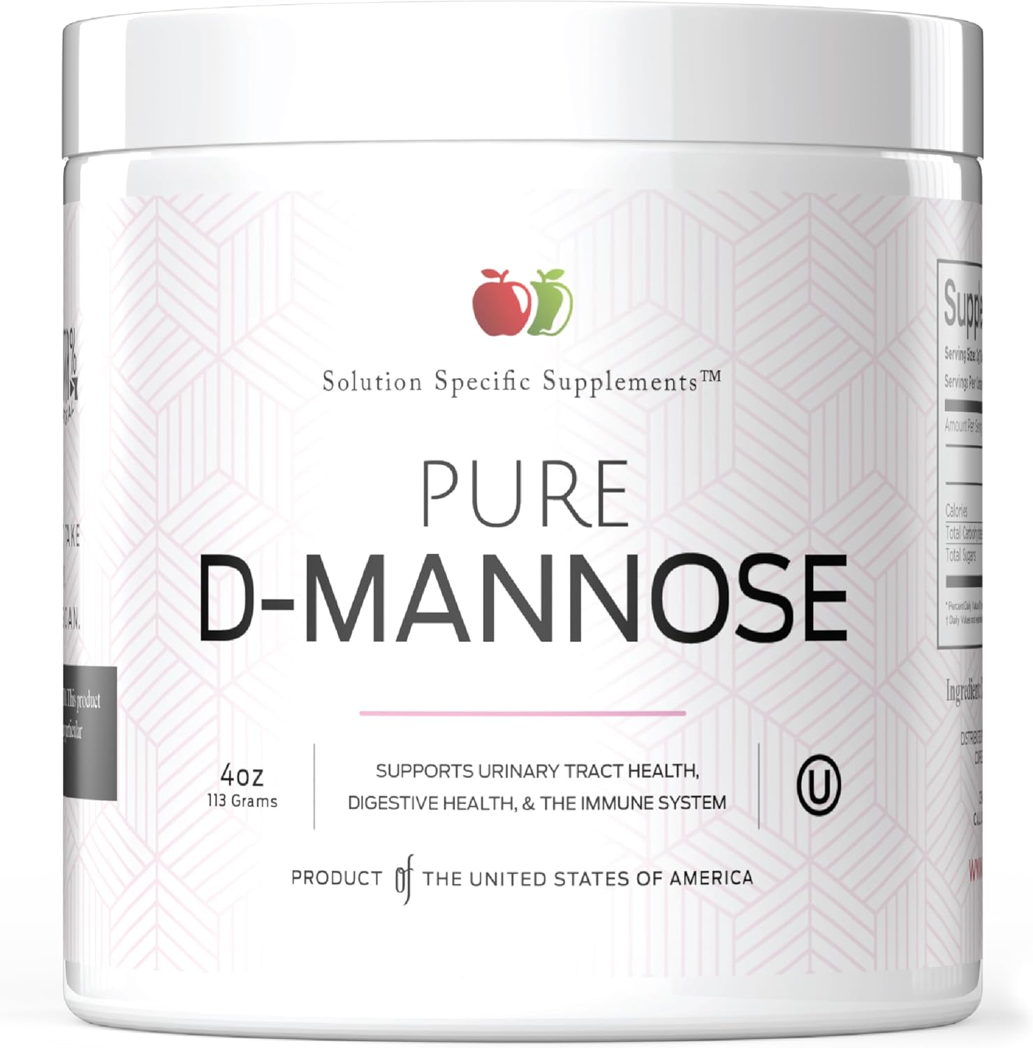 Amazon.com: Pure D-Mannose Powder Supplement - D-Mannose 4oz (113g ...
