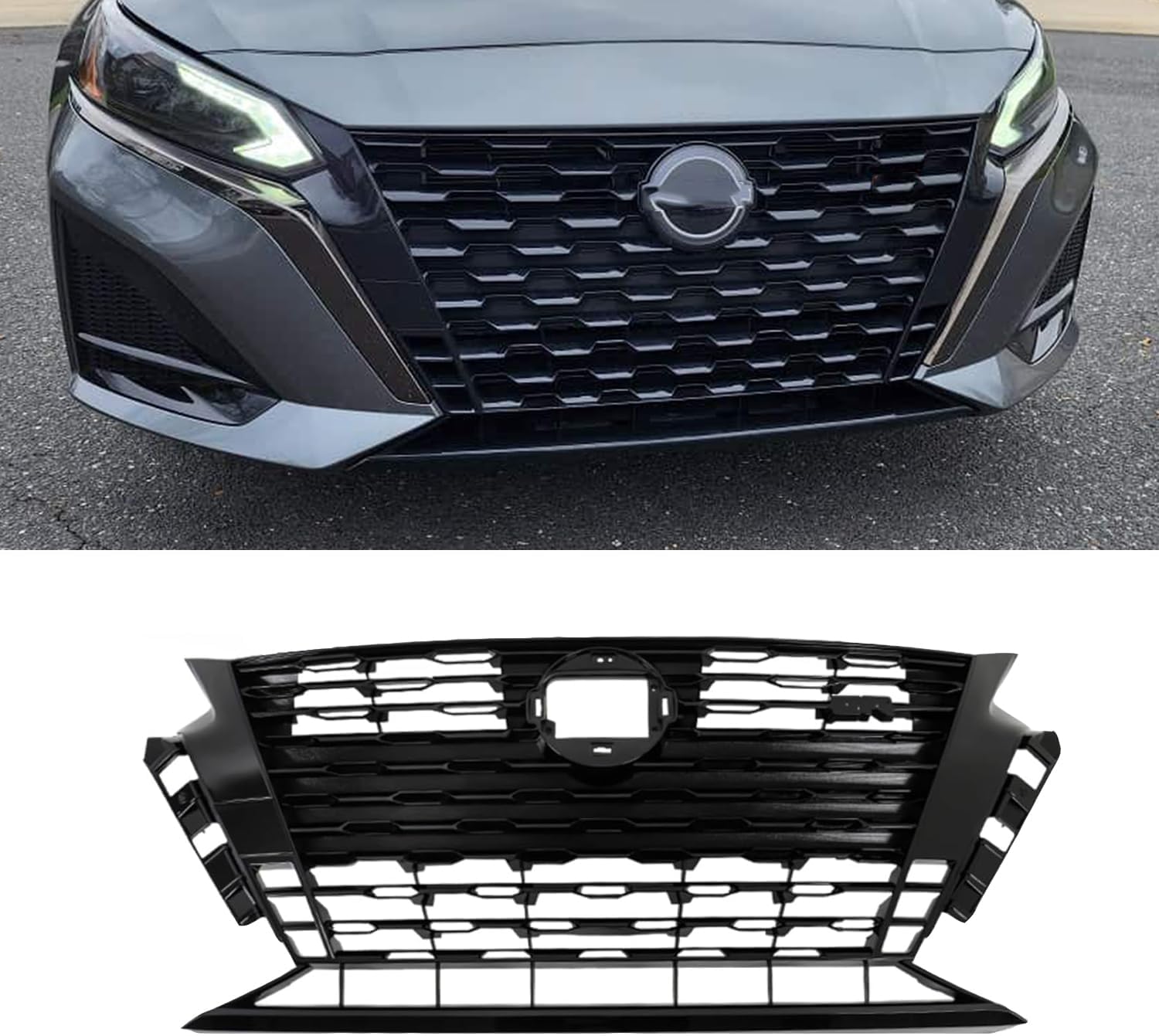 Amazon.com: Front Upper Bumper Grill Grille Fit for Nissan Altima SR ...