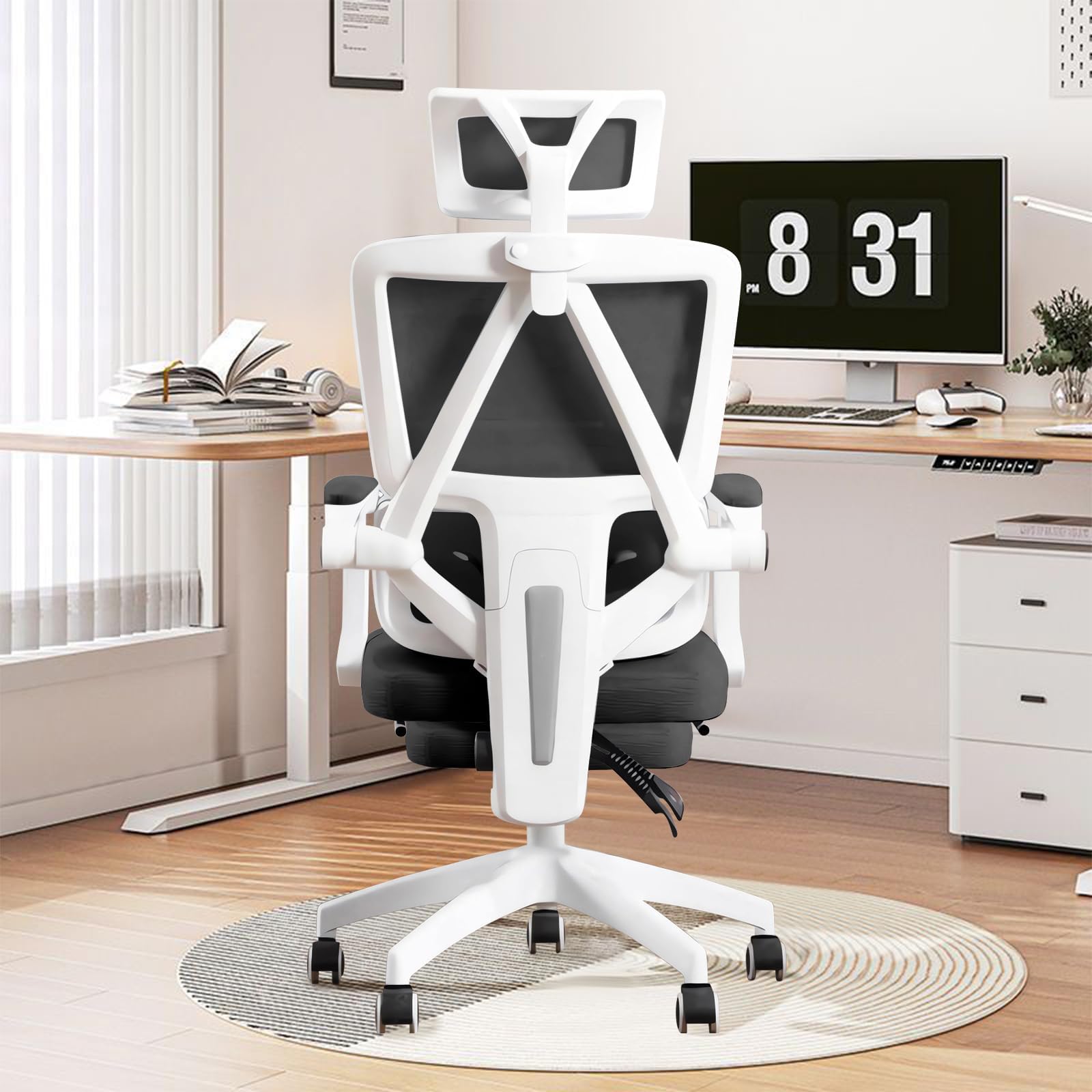 HDHNBA Home Office Chair High Back Desk Chair Ergonomic Mesh Computer ...