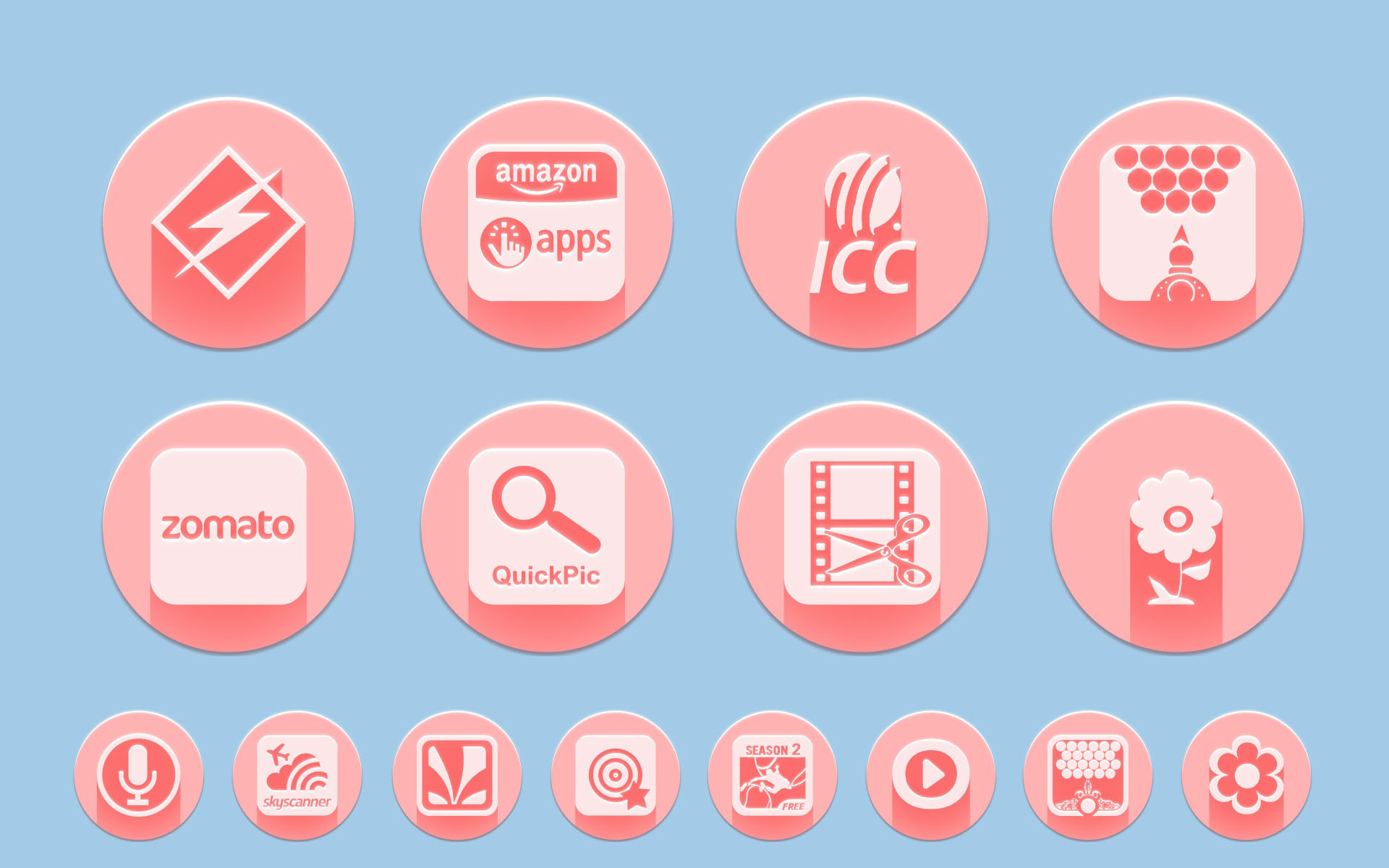 Baby Pink Icon Pack Theme - App on Amazon Appstore