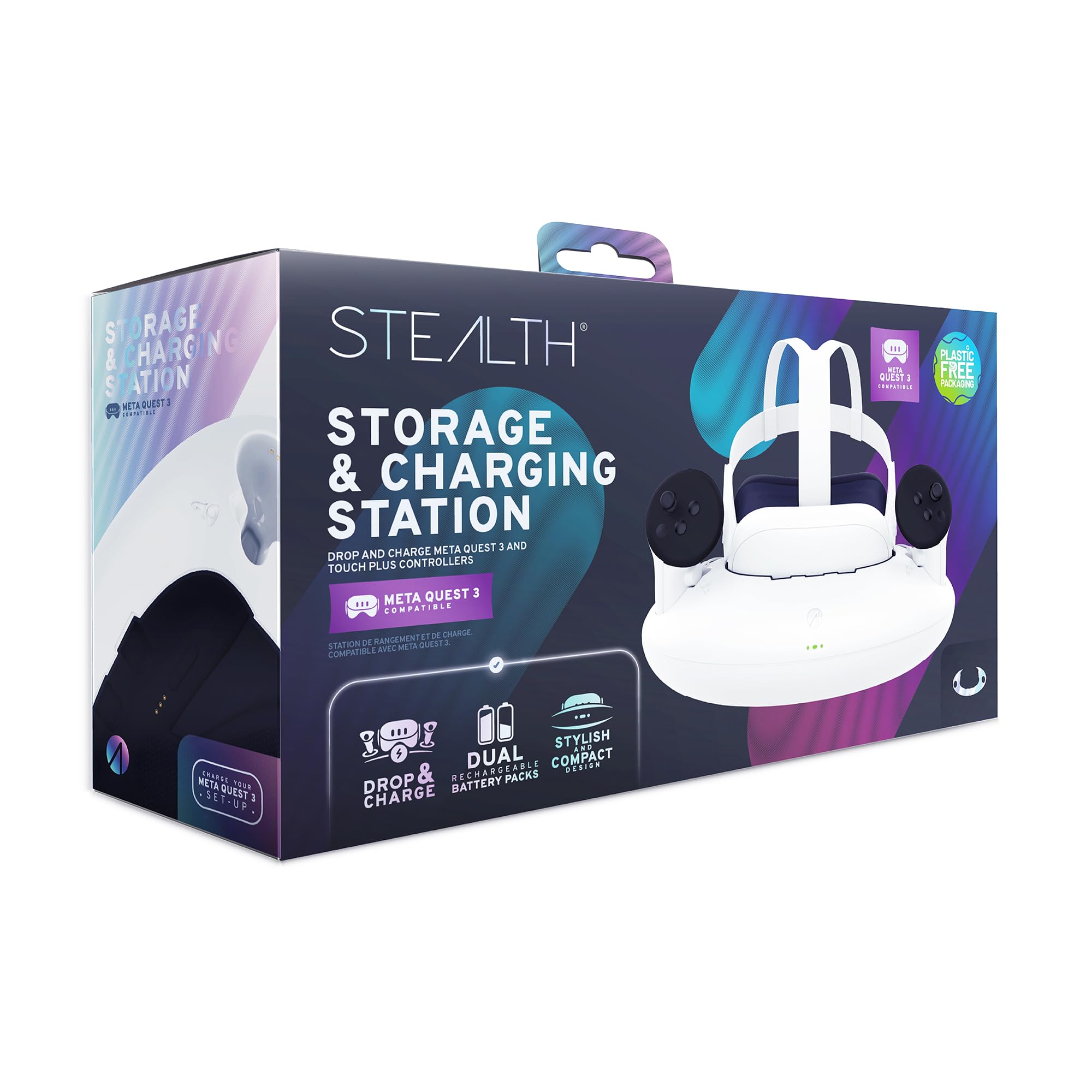STEALTH Storage & Charging Station Compatible with Meta Quest 3, with ...
