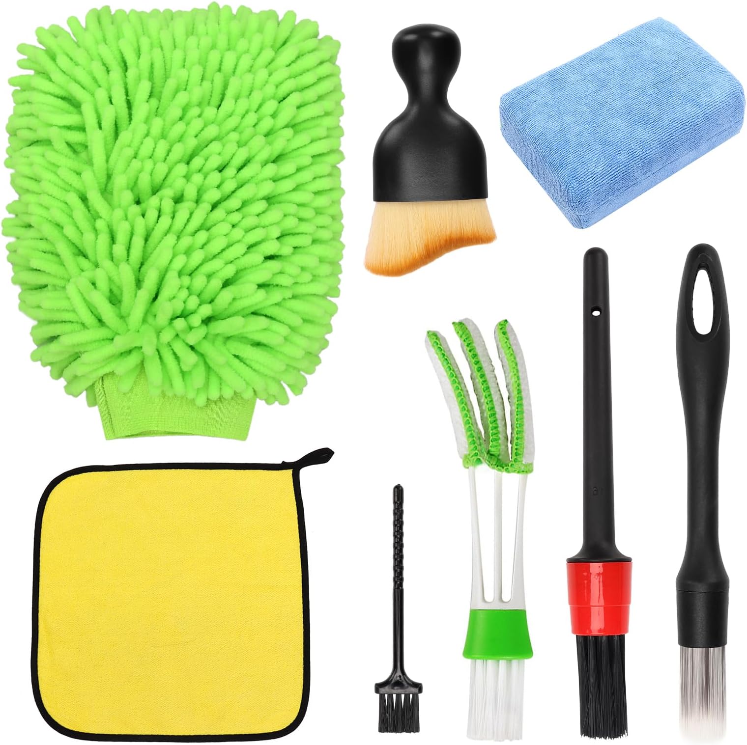Amazon.com: Vidspl Car Interior Duster Detailing Brush Set Cleaning Gel ...