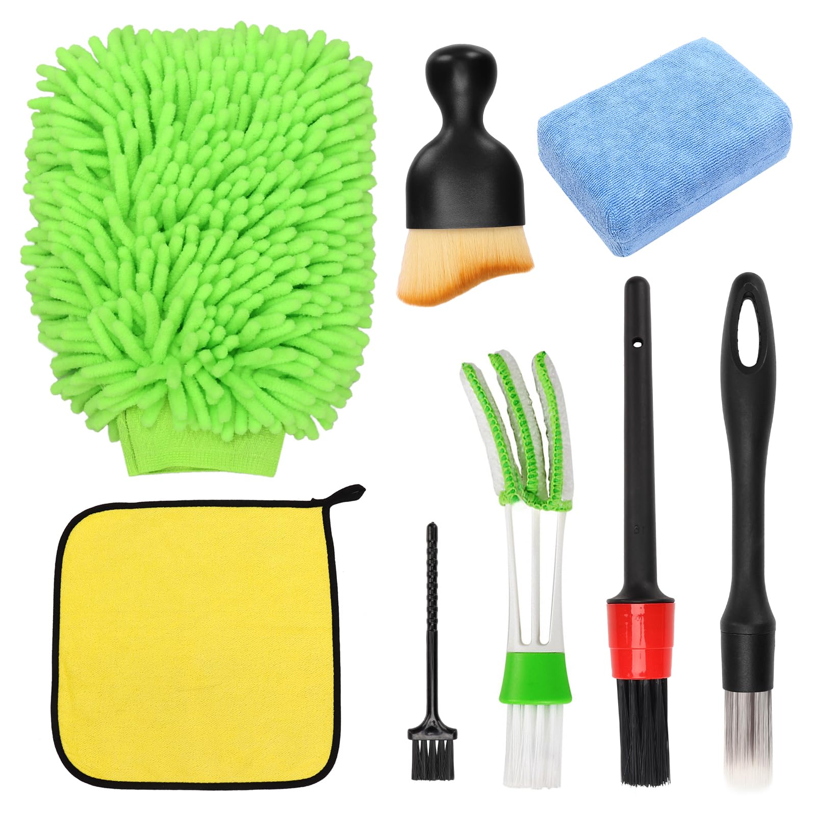 Amazon.com: Microfiber Car Wash Mitt Applicator Towel and Car Detailing ...